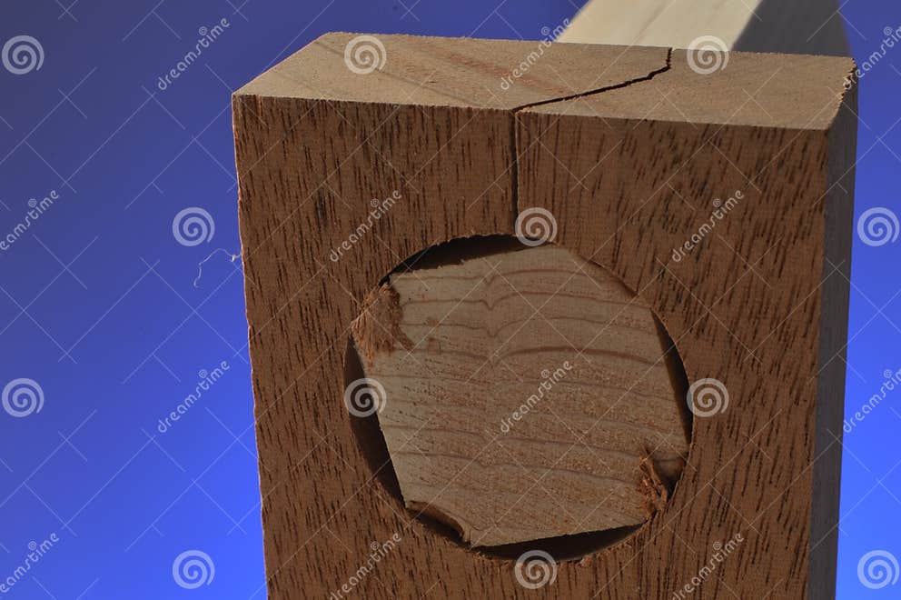 Square peg in a round hole stock photo. Image of wood - 245516882