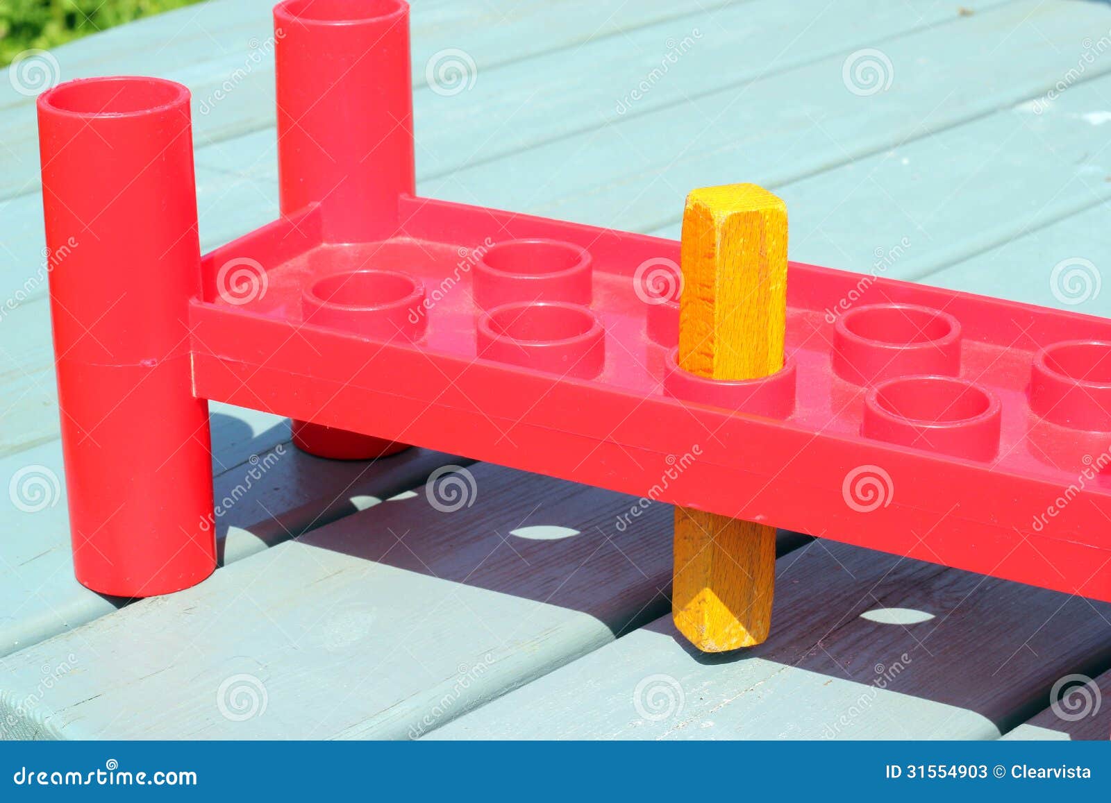 A Square Peg in a Round Hole. Stock Image - Image of metaphor ...