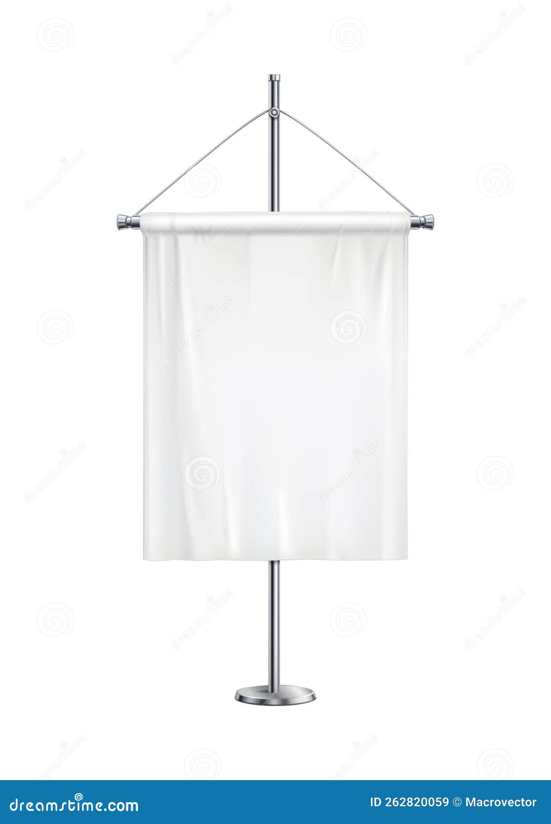 Square Pennant Stand Composition Stock Illustration - Illustration of ...