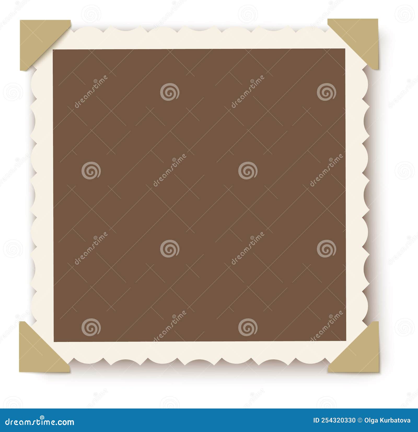 Square Photo Collage. Photos Grid Template, Rectangular Frame And ...