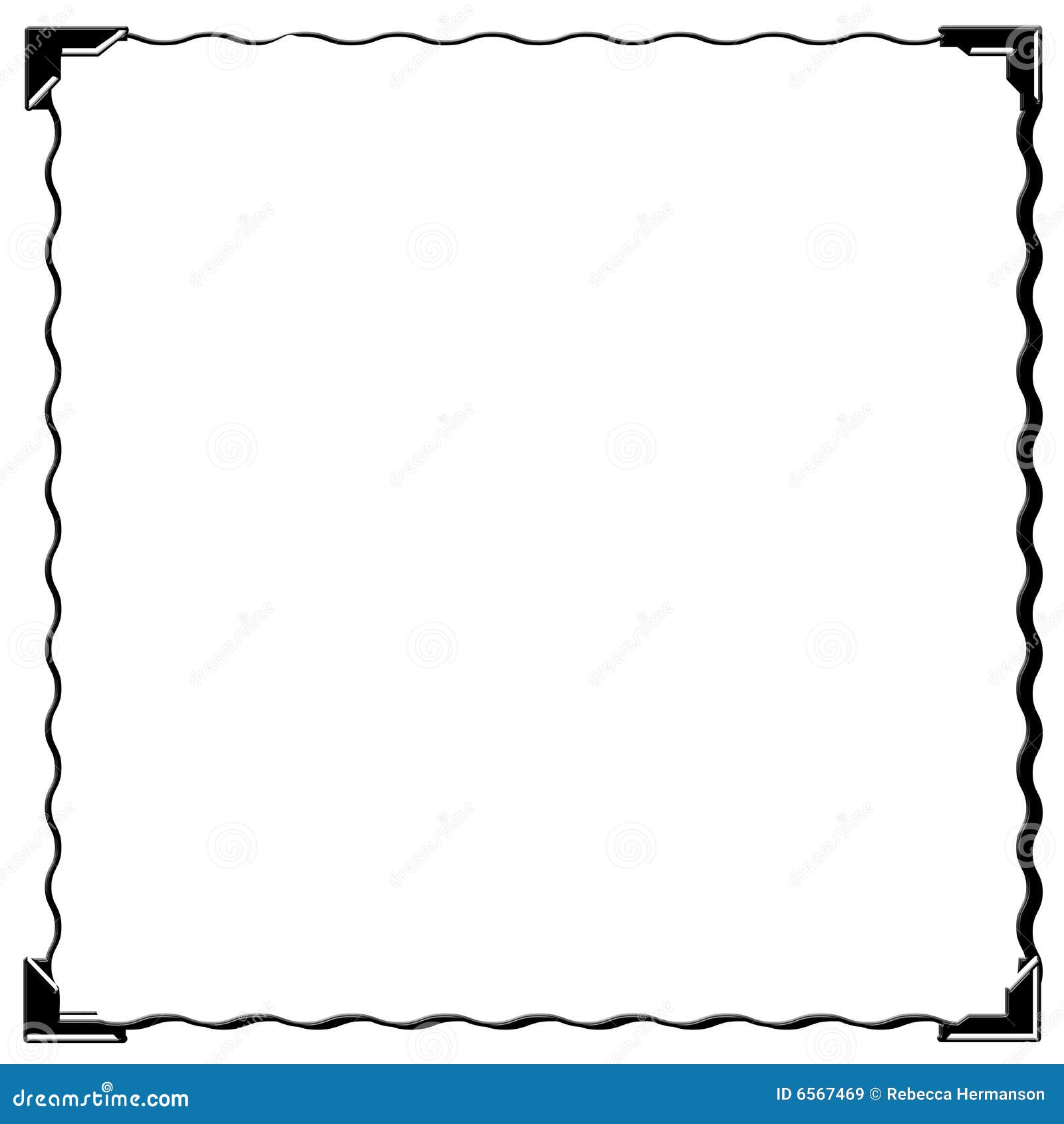 Square Picture Corner Frame Stock Illustration - Illustration of plain ...