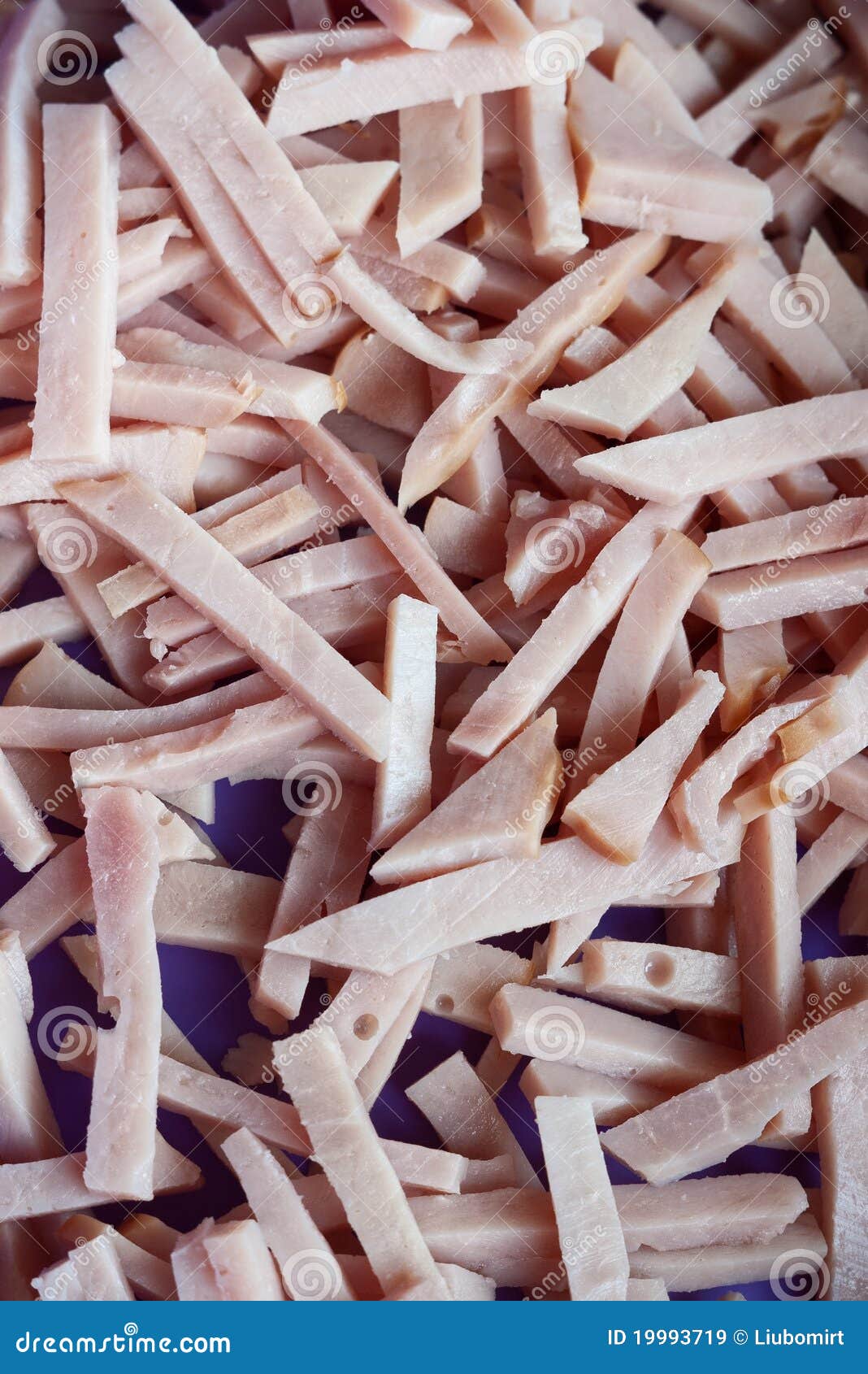 Square pieces of ham stock image. Image of food, sausage - 19993719