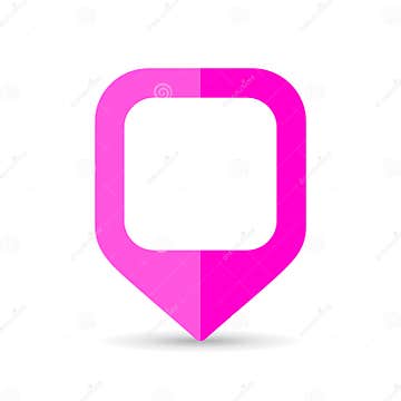 Map location pin button stock vector. Illustration of arrow - 130489769