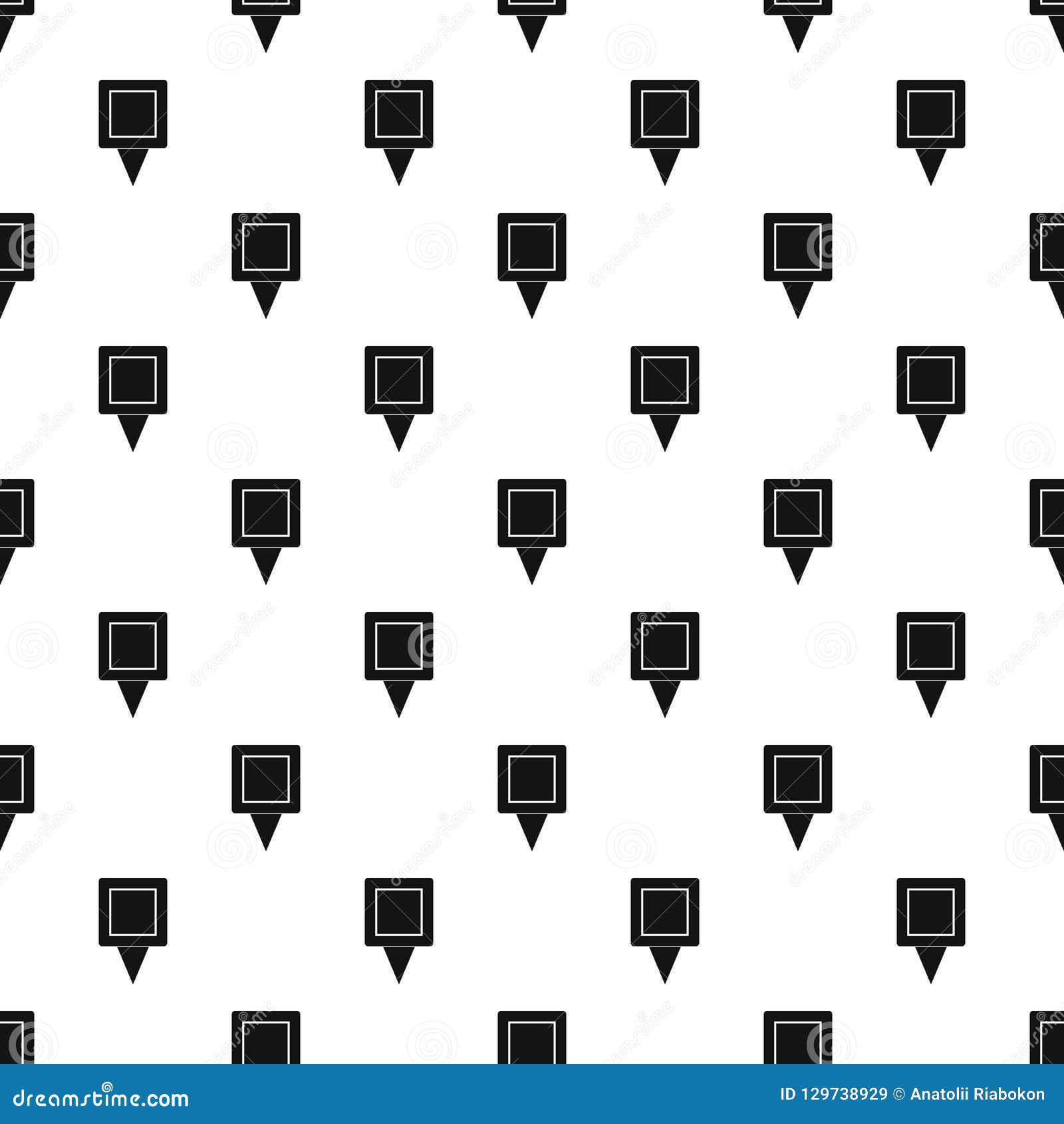 Square Pin Pattern Seamless Vector Stock Vector - Illustration of ...