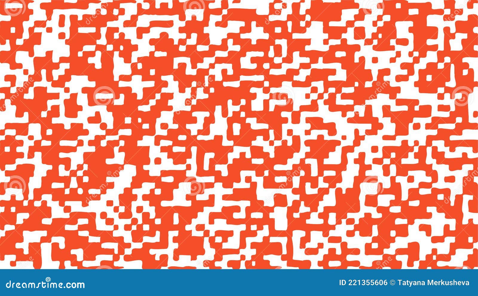 Abstract Square Pixel Background in Red Color. Vector Illustration ...