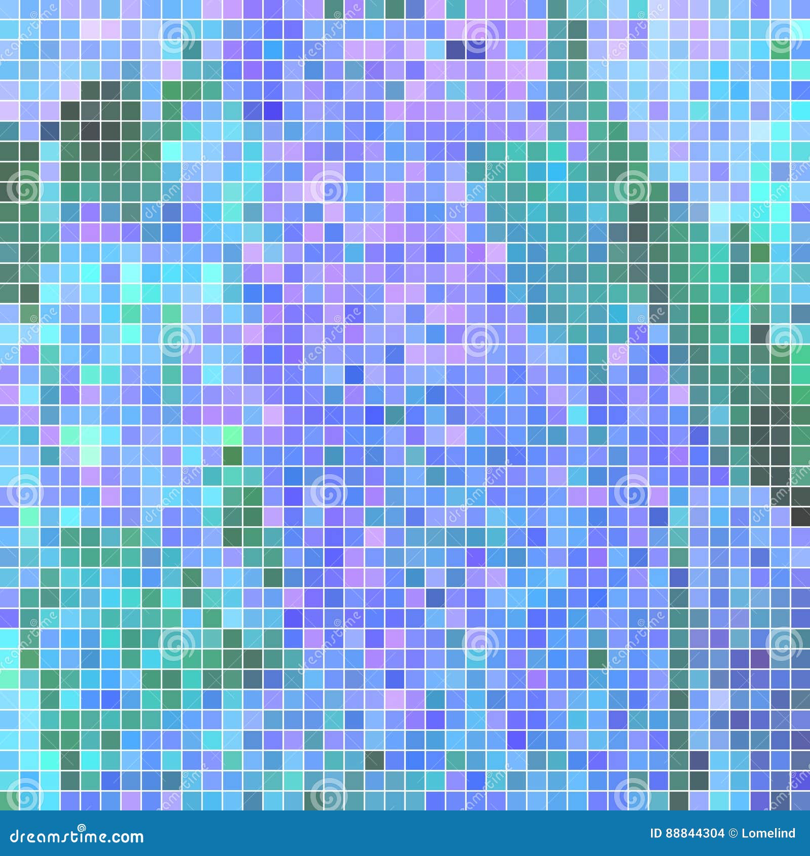 Square Pixel Mosaic Background Stock Illustration - Illustration of ...