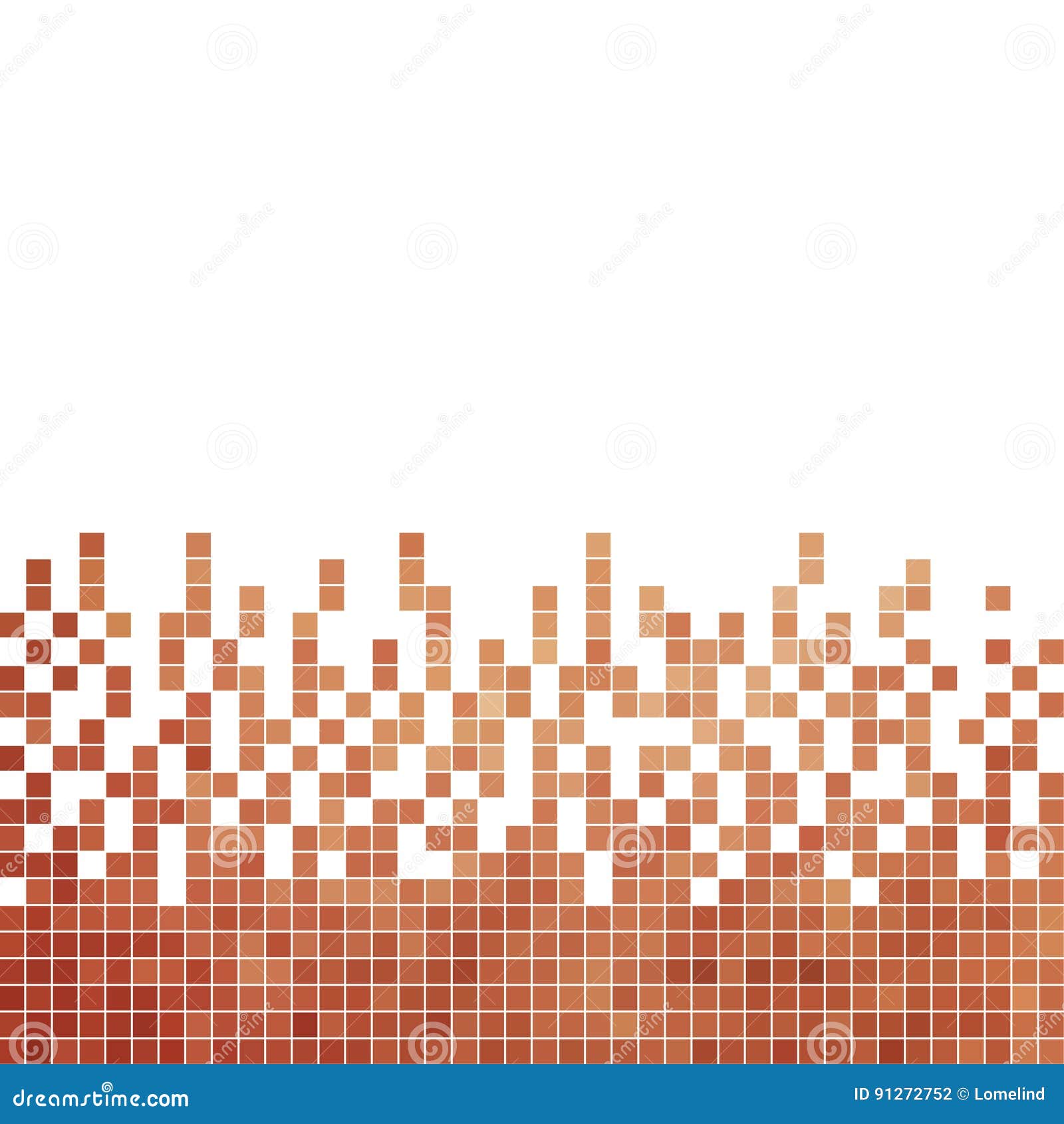 Square Pixel Mosaic Background Stock Illustration - Illustration of ...