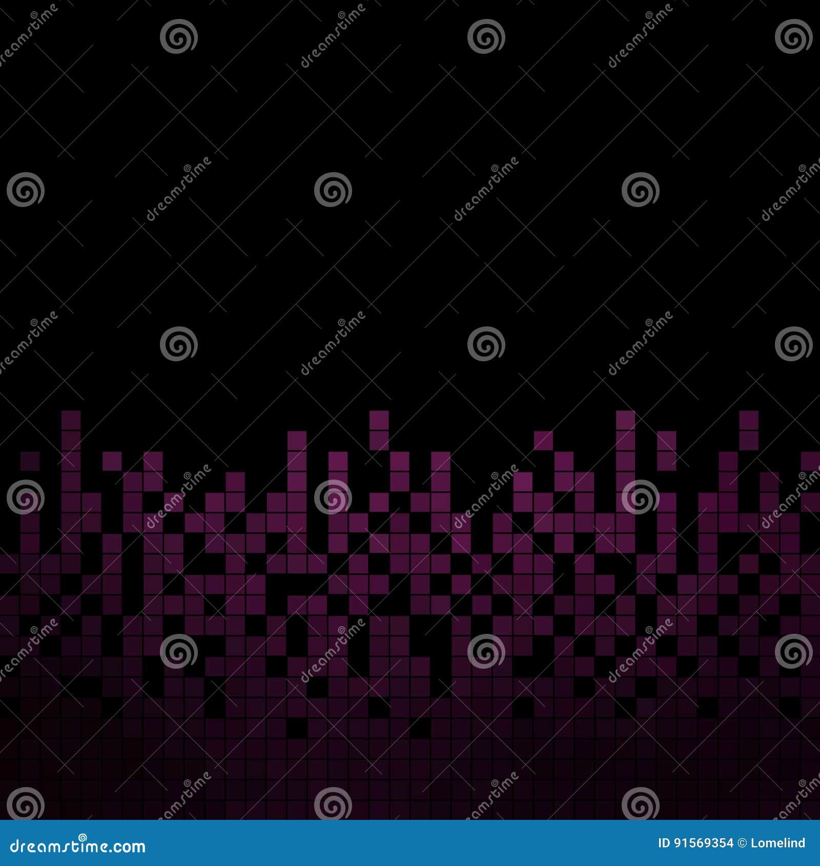 Square Pixel Mosaic Background Stock Illustration - Illustration of ...