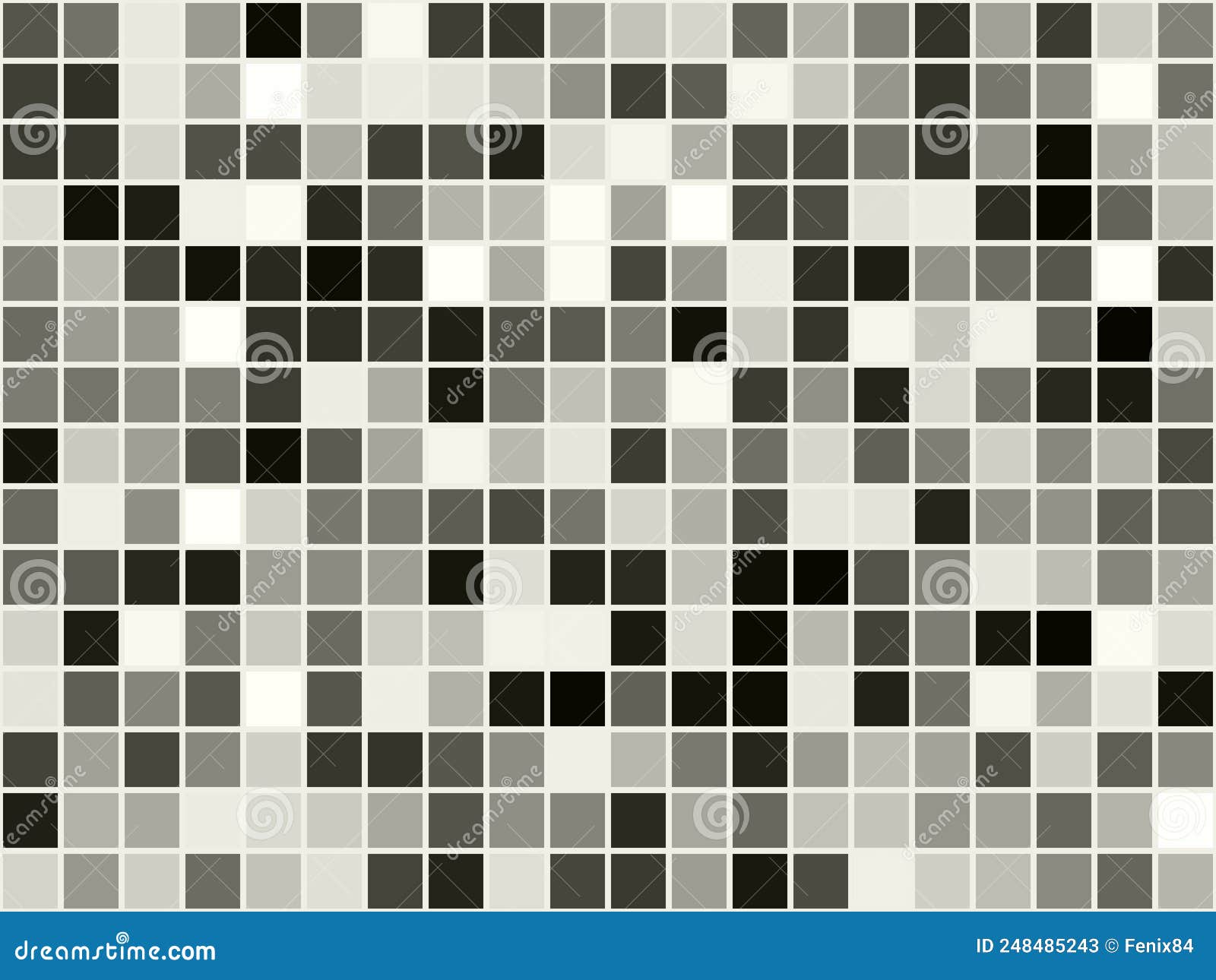 Square Pixel Seamless Pattern. Abstract Vector Background with Random ...