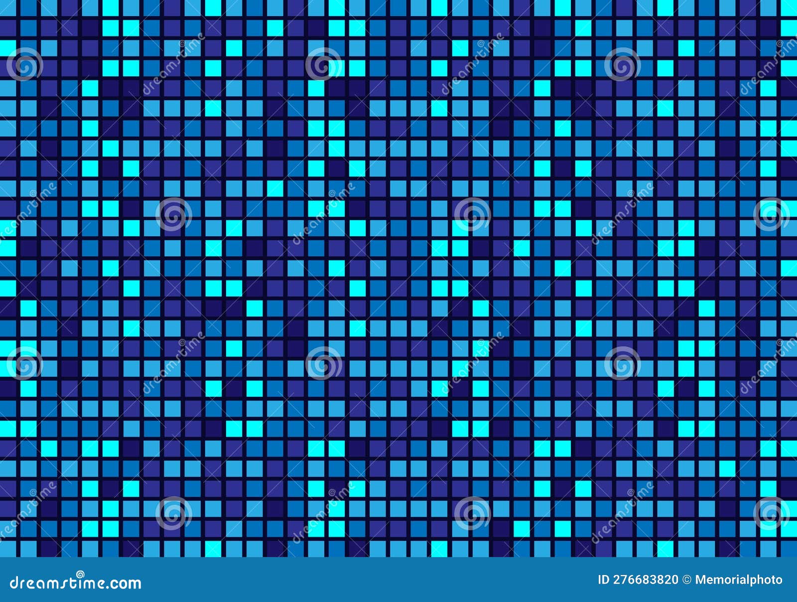 Square Pixel Texture Design Blue Box Pattern Background.Digital ...
