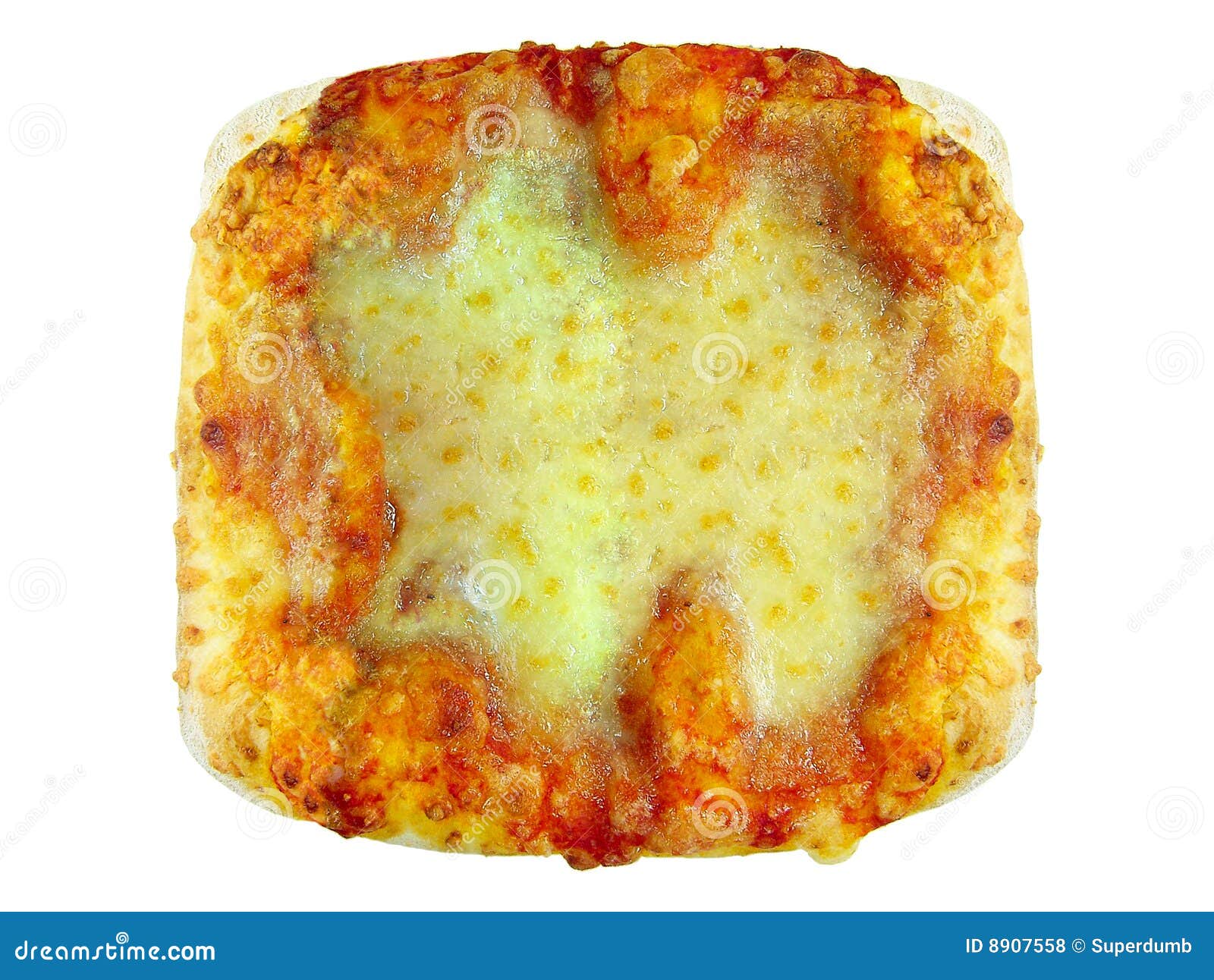 Square Pizza stock photo. Image of mozzarella, isolated - 8907558