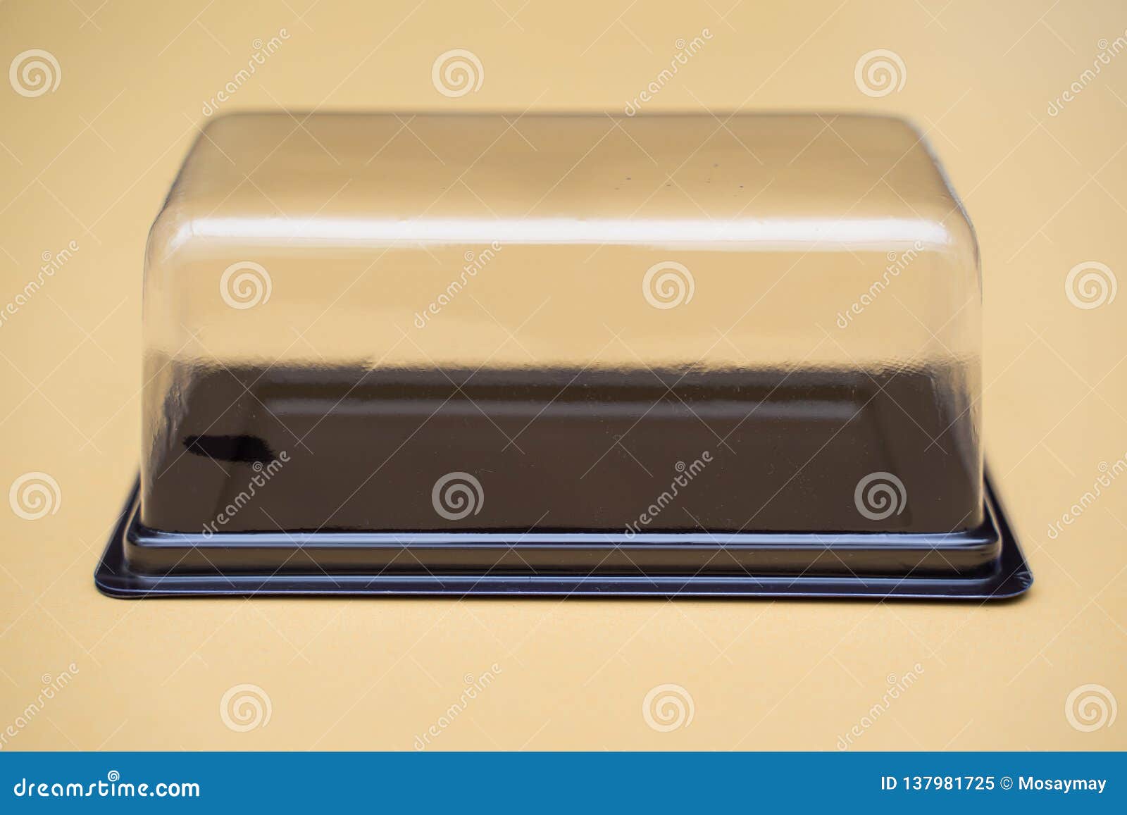Square Plastic Box for Bakery Stock Image - Image of bakery, candy ...