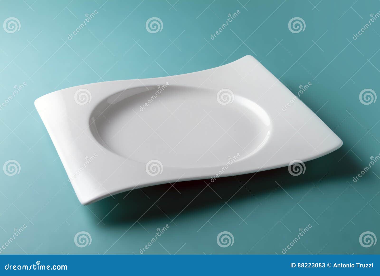 Square Plate with a Special Design Stock Image - Image of dish, utensil ...