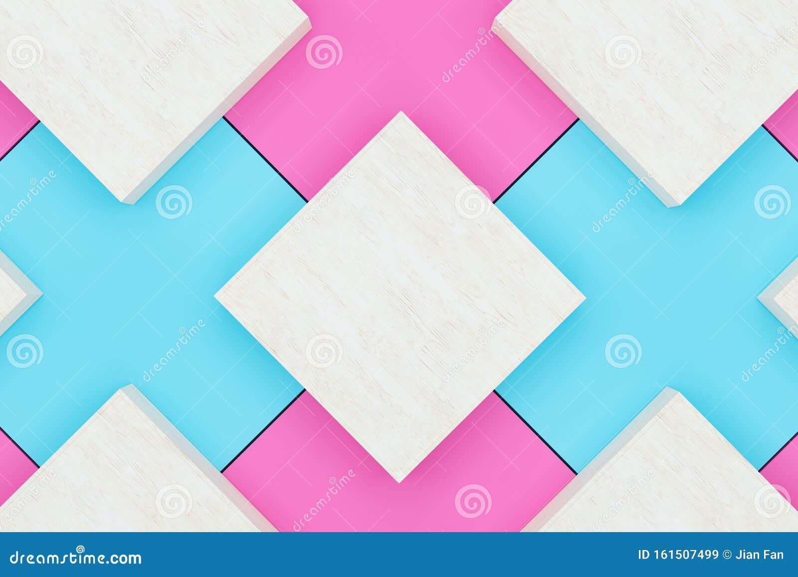Square Platform with Solid Color Background, 3d Rendering Stock ...