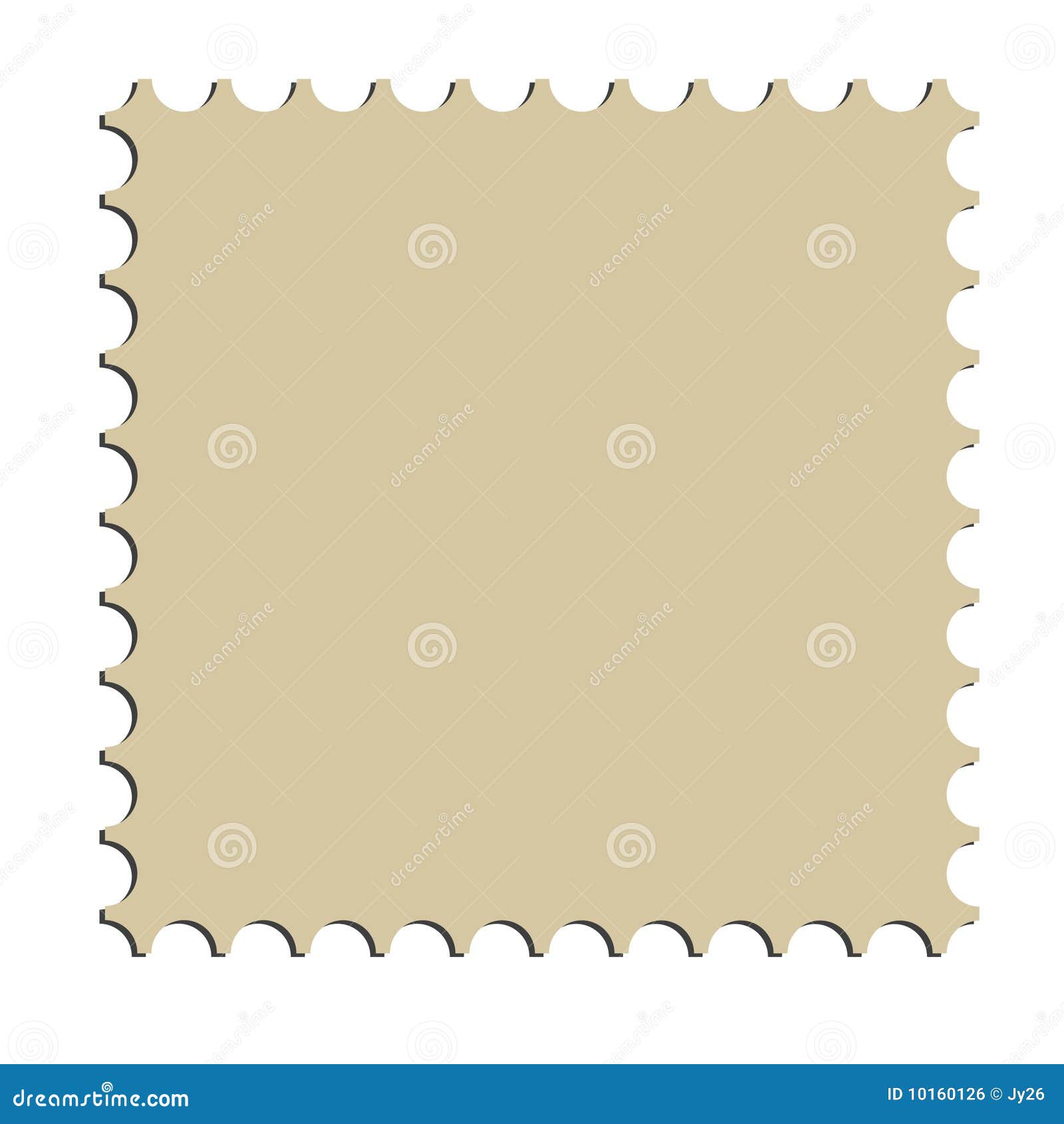 Square Postage Stamp Border (vector) Stock Vector - Illustration of ...