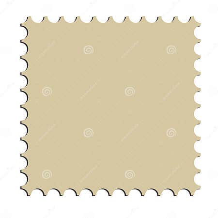 Square Postage Stamp Border (vector) Stock Vector - Illustration of ...