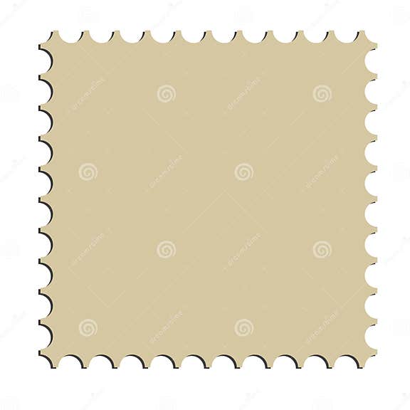 Square Postage Stamp Border (vector) Stock Vector - Illustration of ...