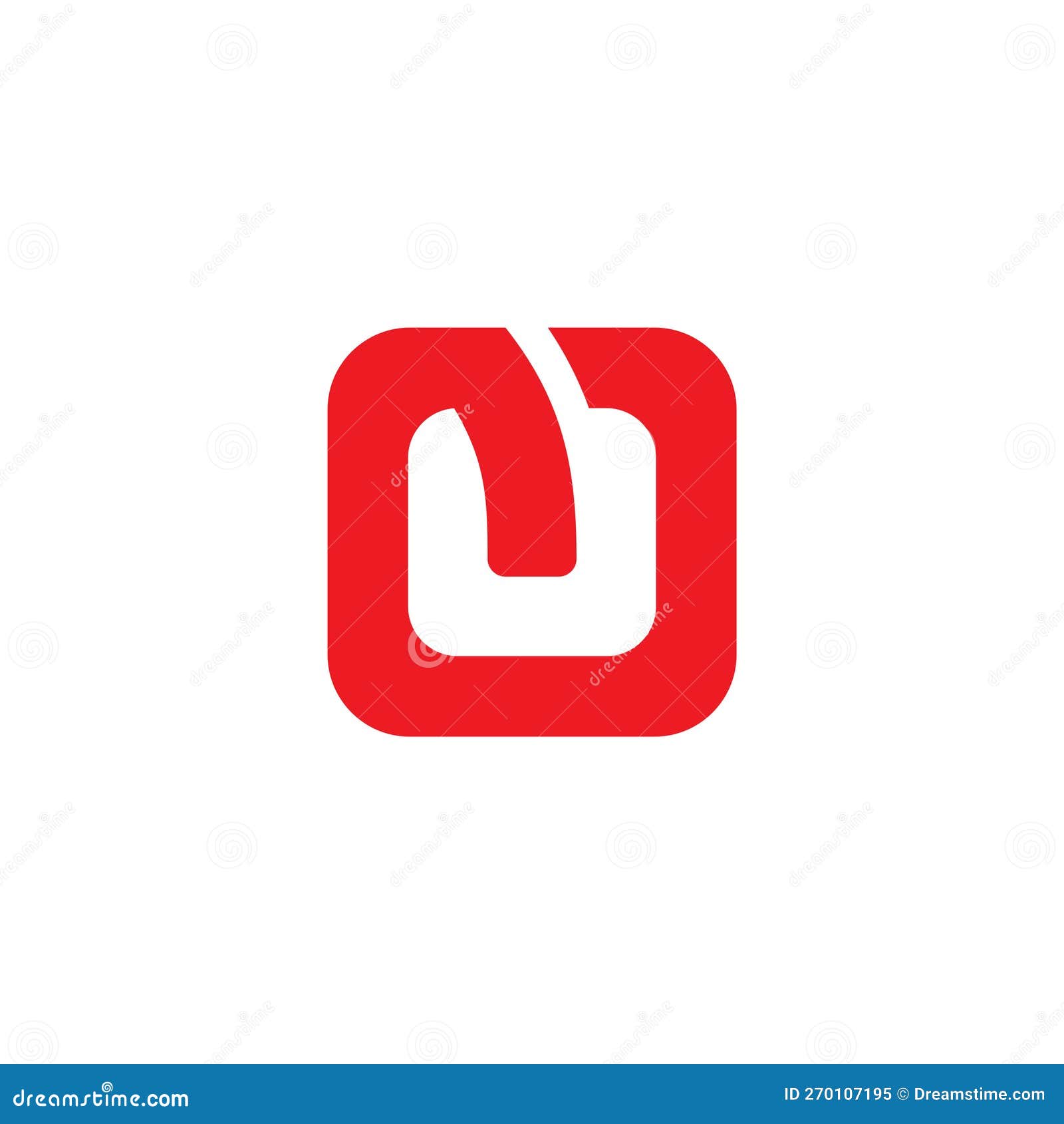 Square Power Button Simple Geometric Logo Vector Stock Vector ...