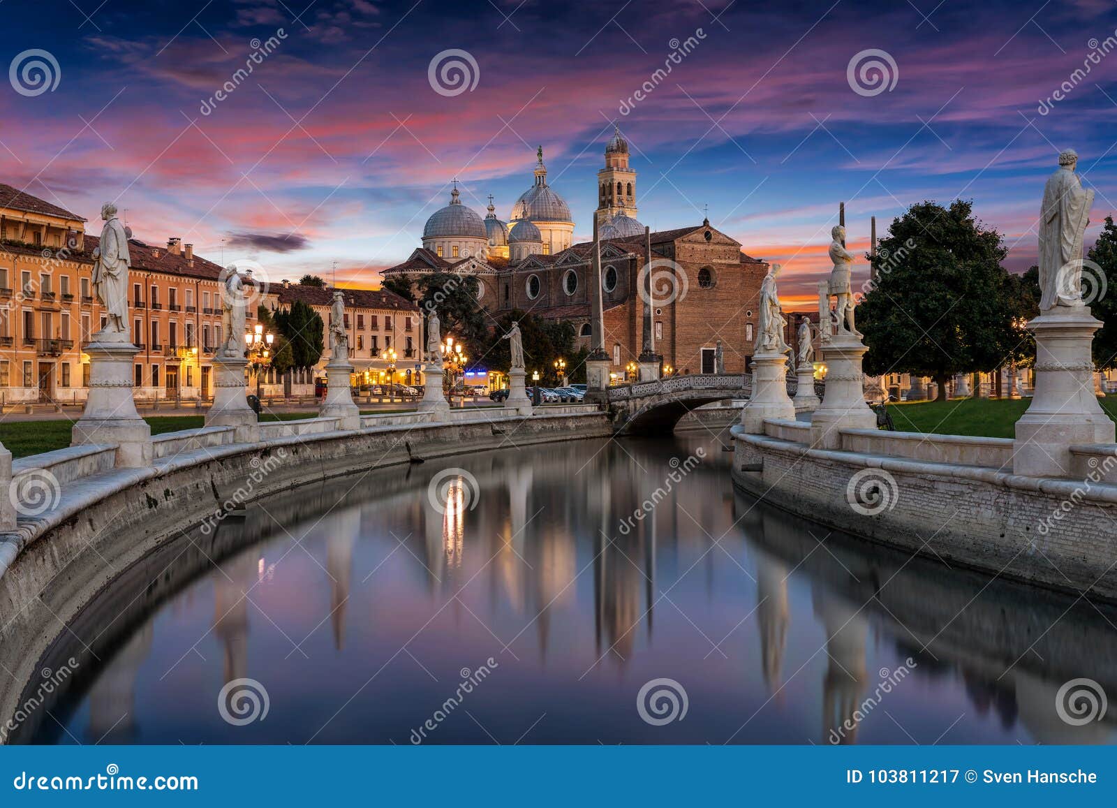 The Square of Prato Della Valle in Padova, Italy Stock Image - Image of ...