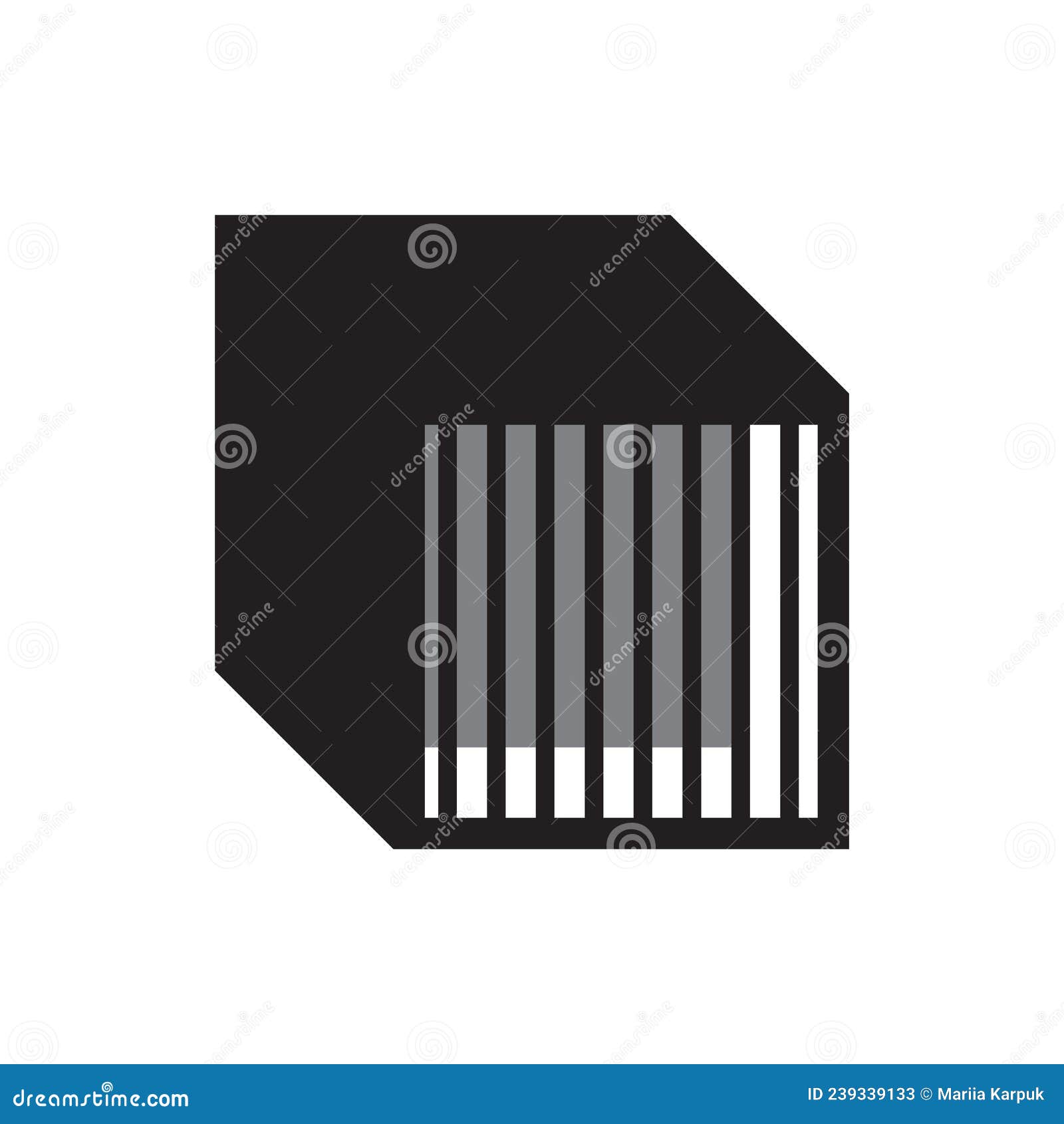 Square Prison Icon Modern Logo Vector Graphics Stock Vector ...