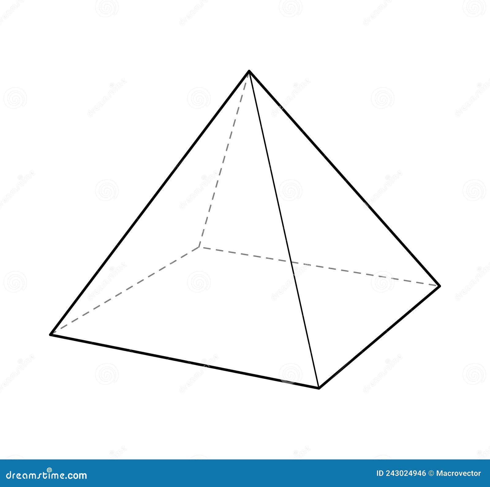 Square Pyramid Shape Composition Stock Vector - Illustration of ...