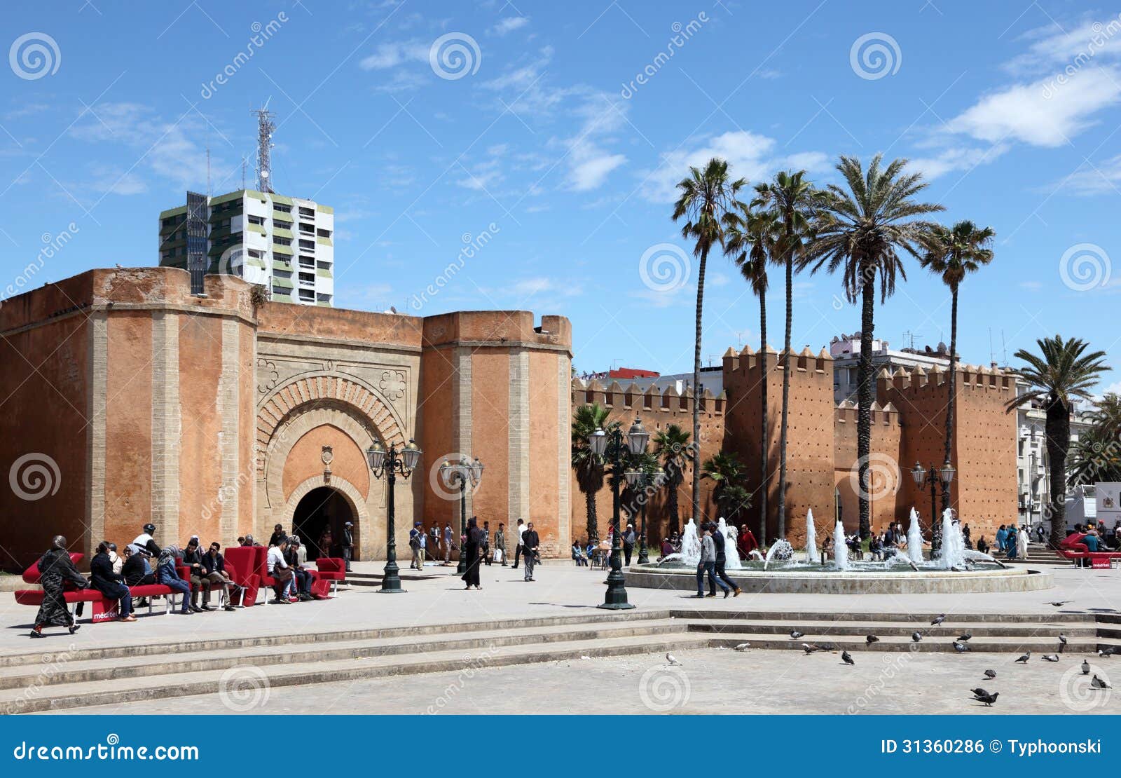 Square in Rabat, Morocco editorial photo. Image of orient - 31360286