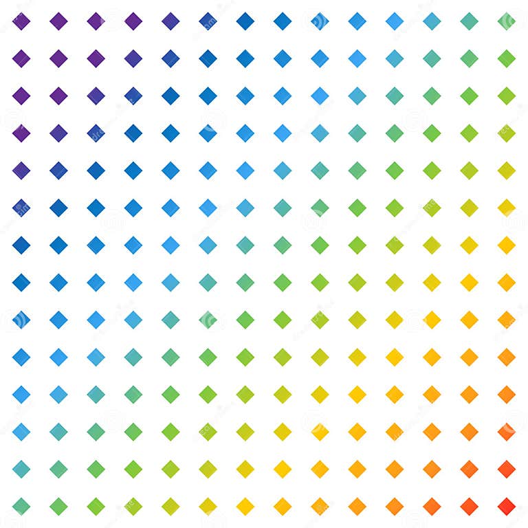 Square Rainbow Background. Square Pattern in Panorama View. Square ...