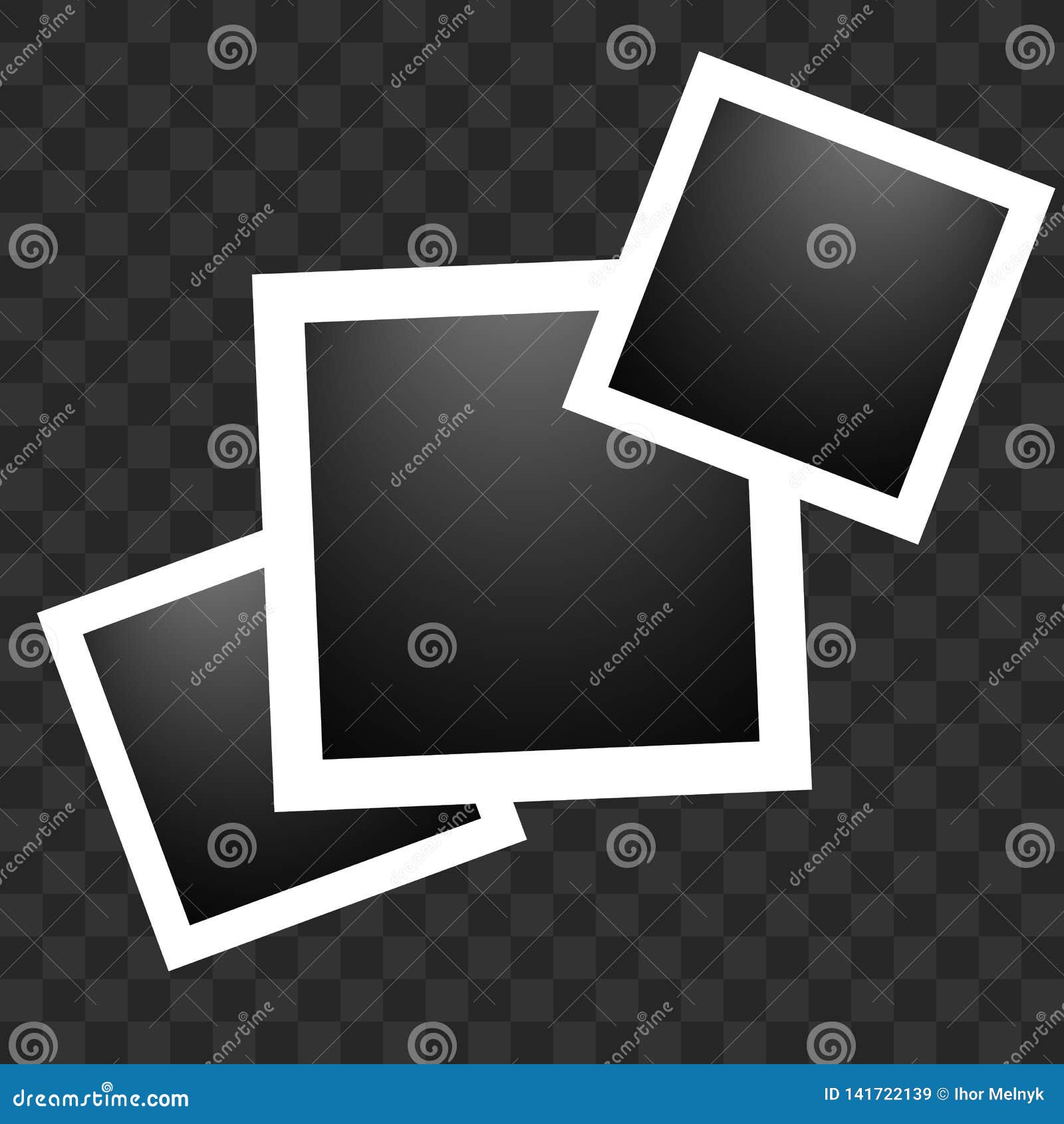 Square realistic polaroid stock vector. Illustration of realistic ...