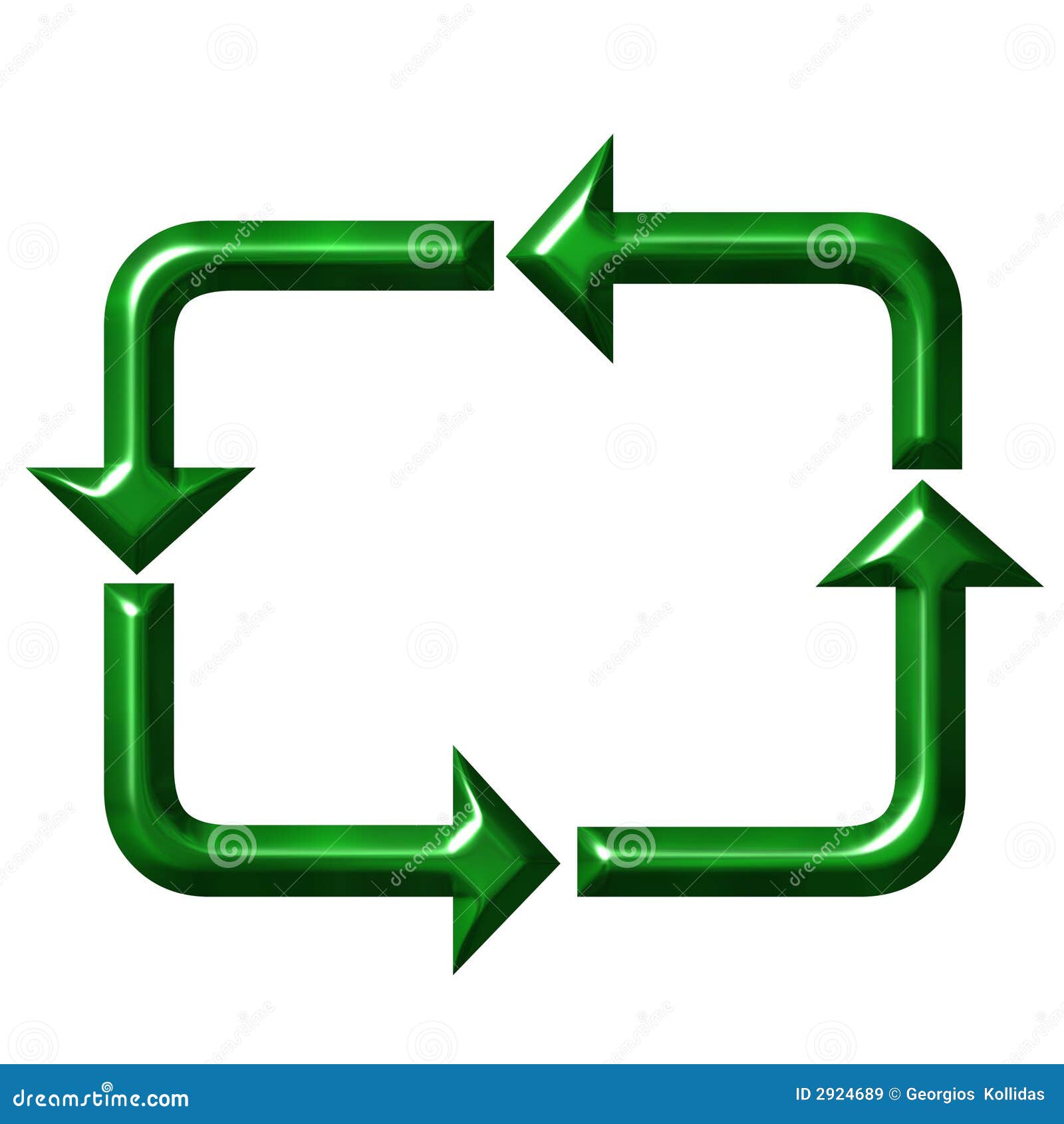 Square Recycling Symbol stock illustration. Illustration of environment ...
