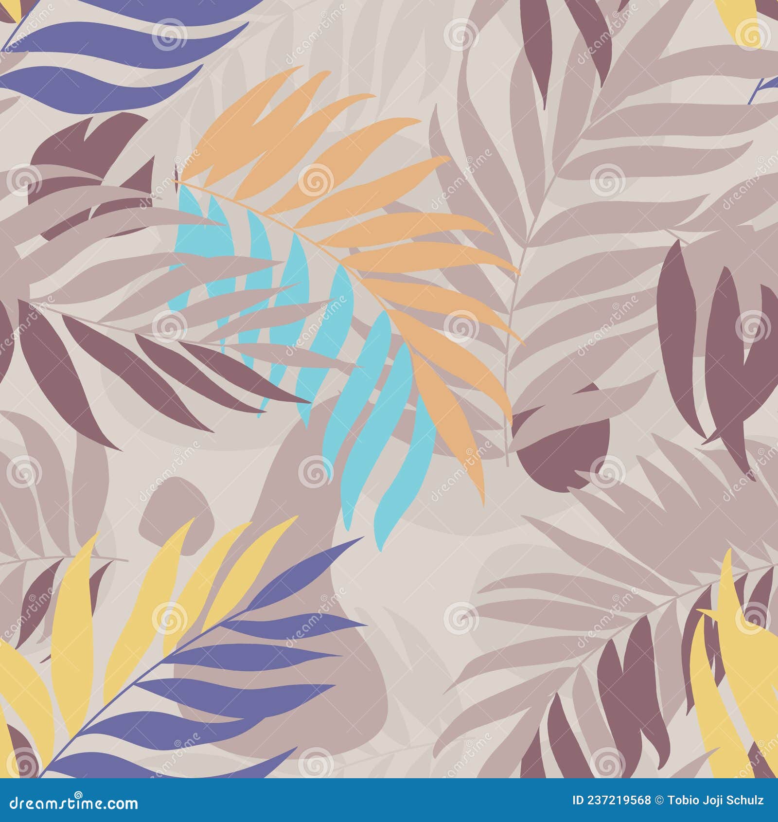 Seamless Modern Leaves Design Stock Vector - Illustration of graphic ...