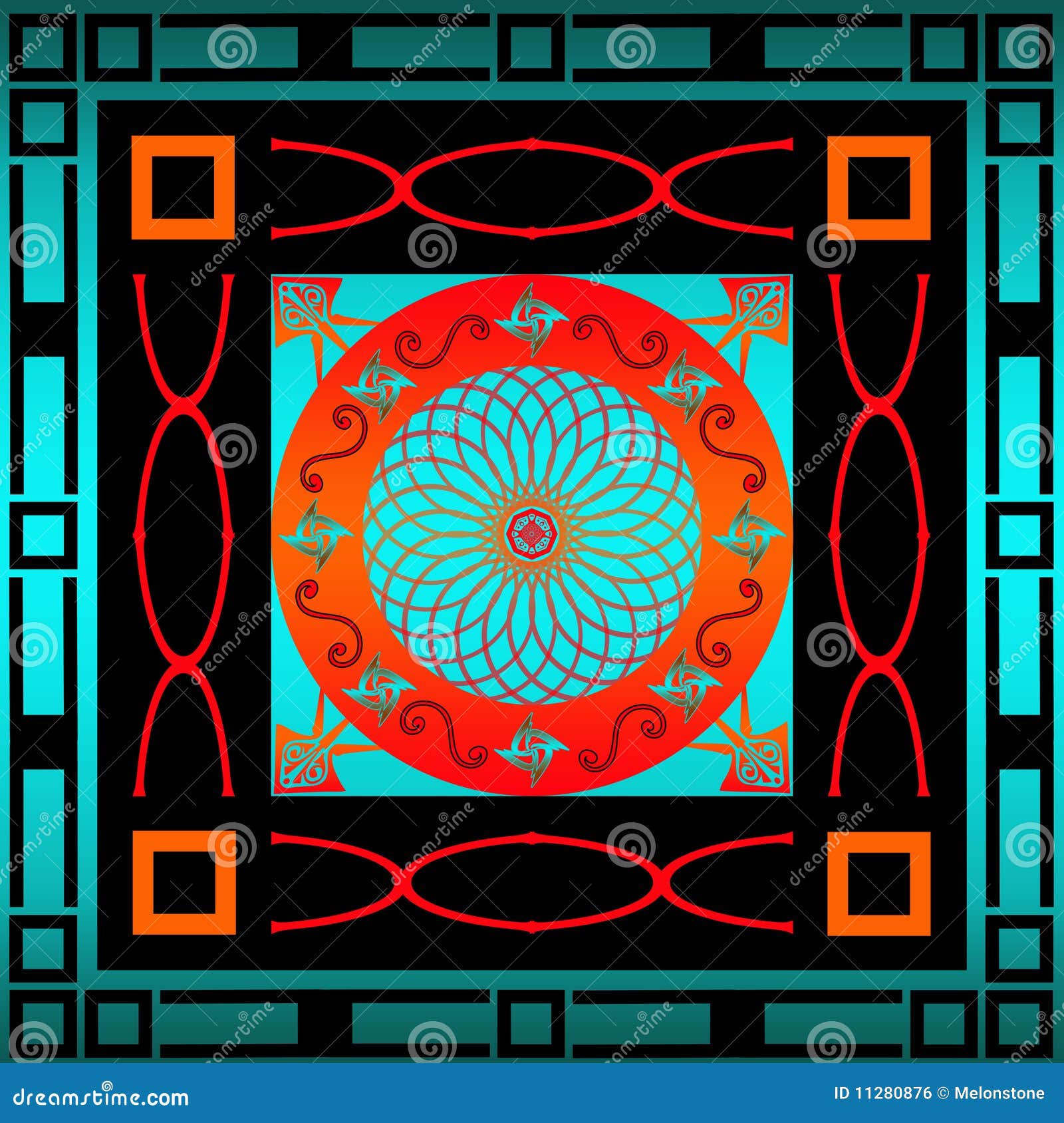 Square retro design stock illustration. Illustration of card - 11280876