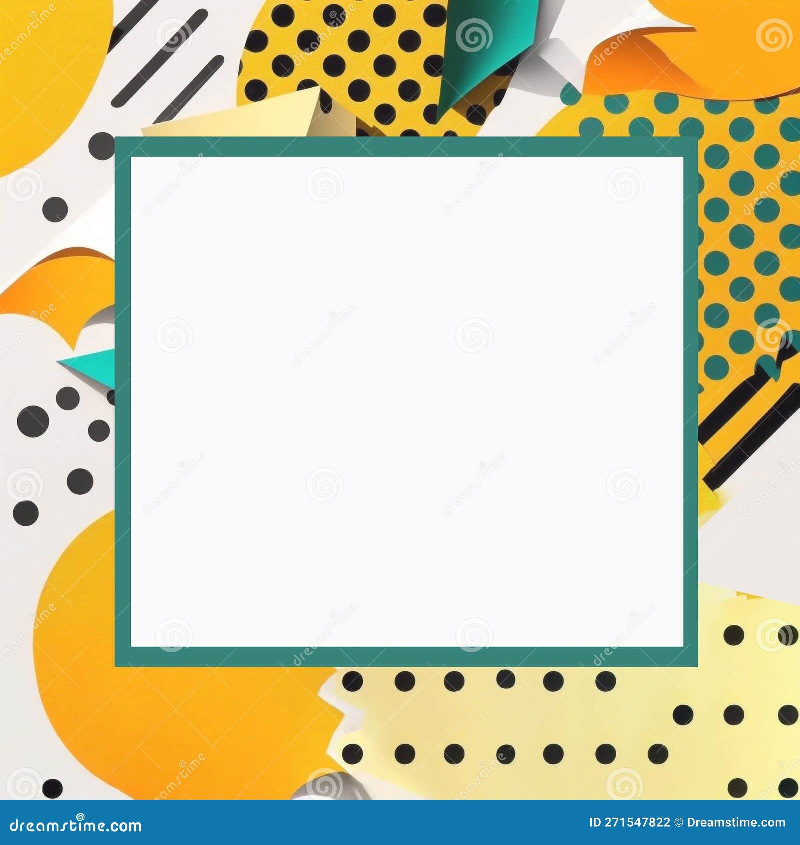 Square Retro Pattern in 90s Style. Modern Design Stock Illustration ...