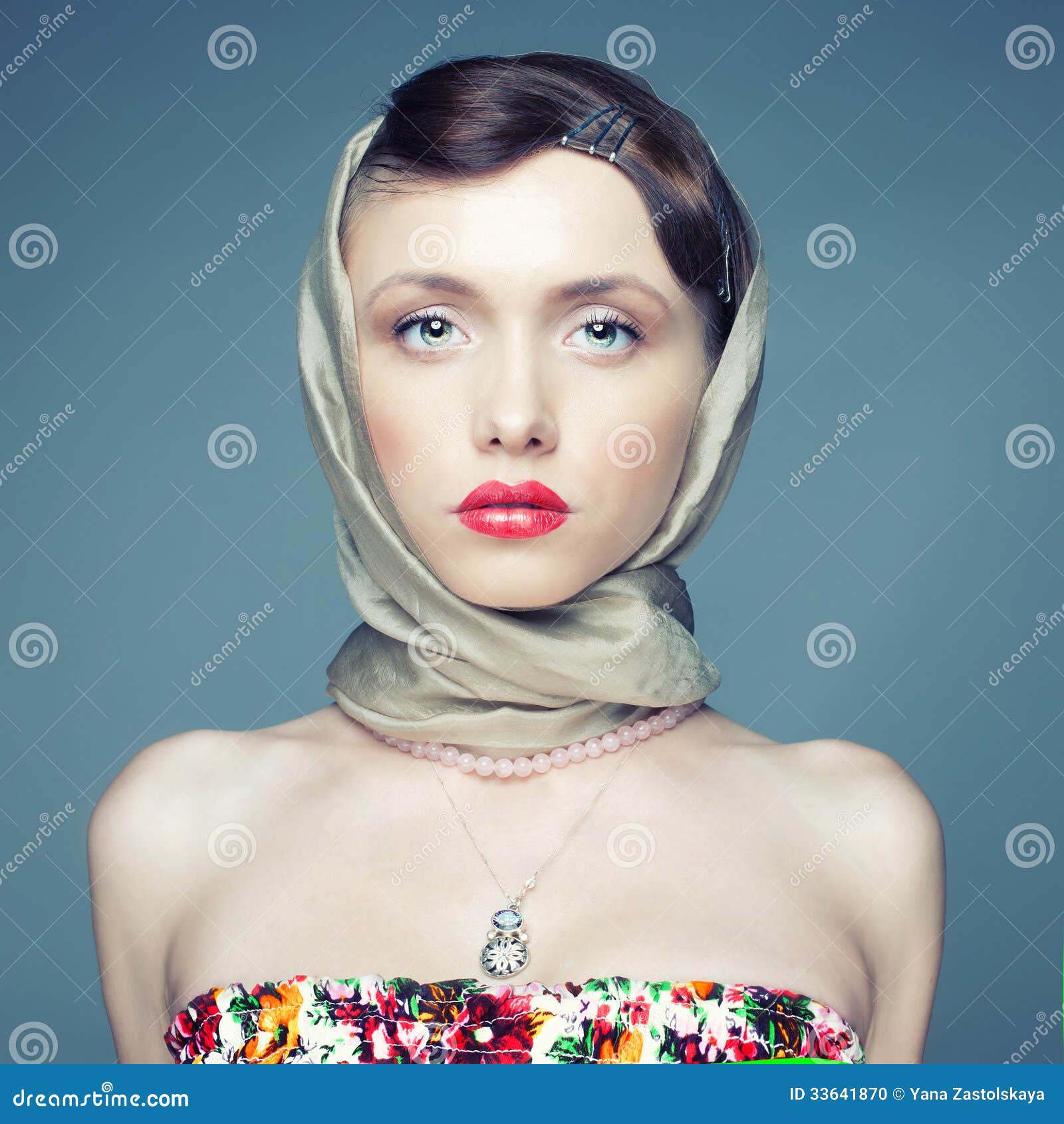 Square retro portrait stock photo. Image of hair, fashion - 33641870