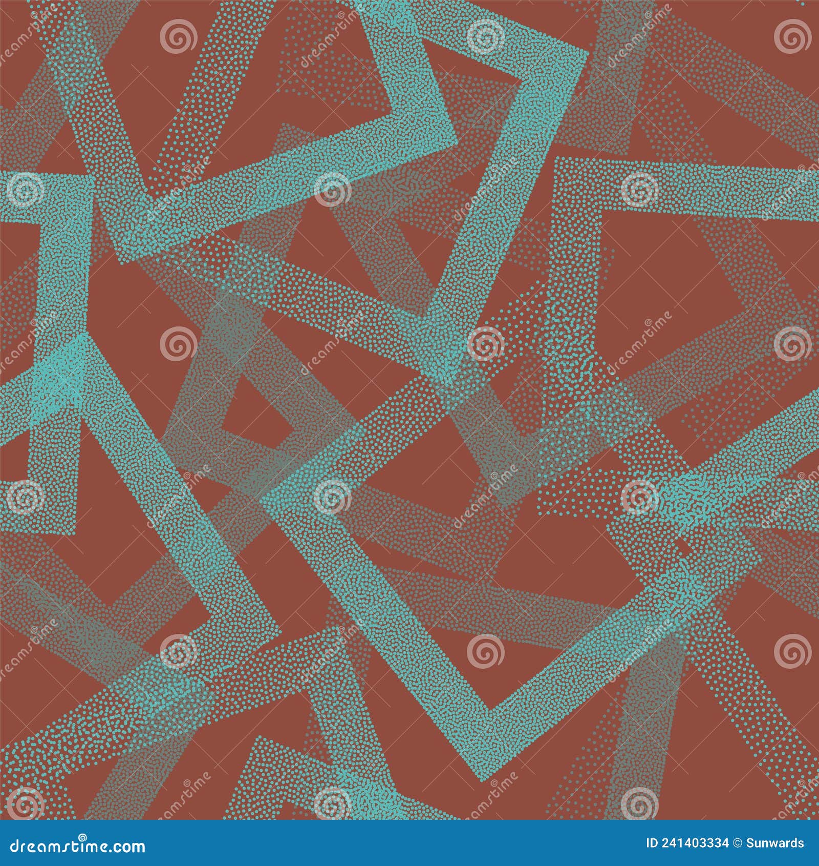 Square Rhombus Shapes of Dot Points Geometric Vector Seamless Pattern ...