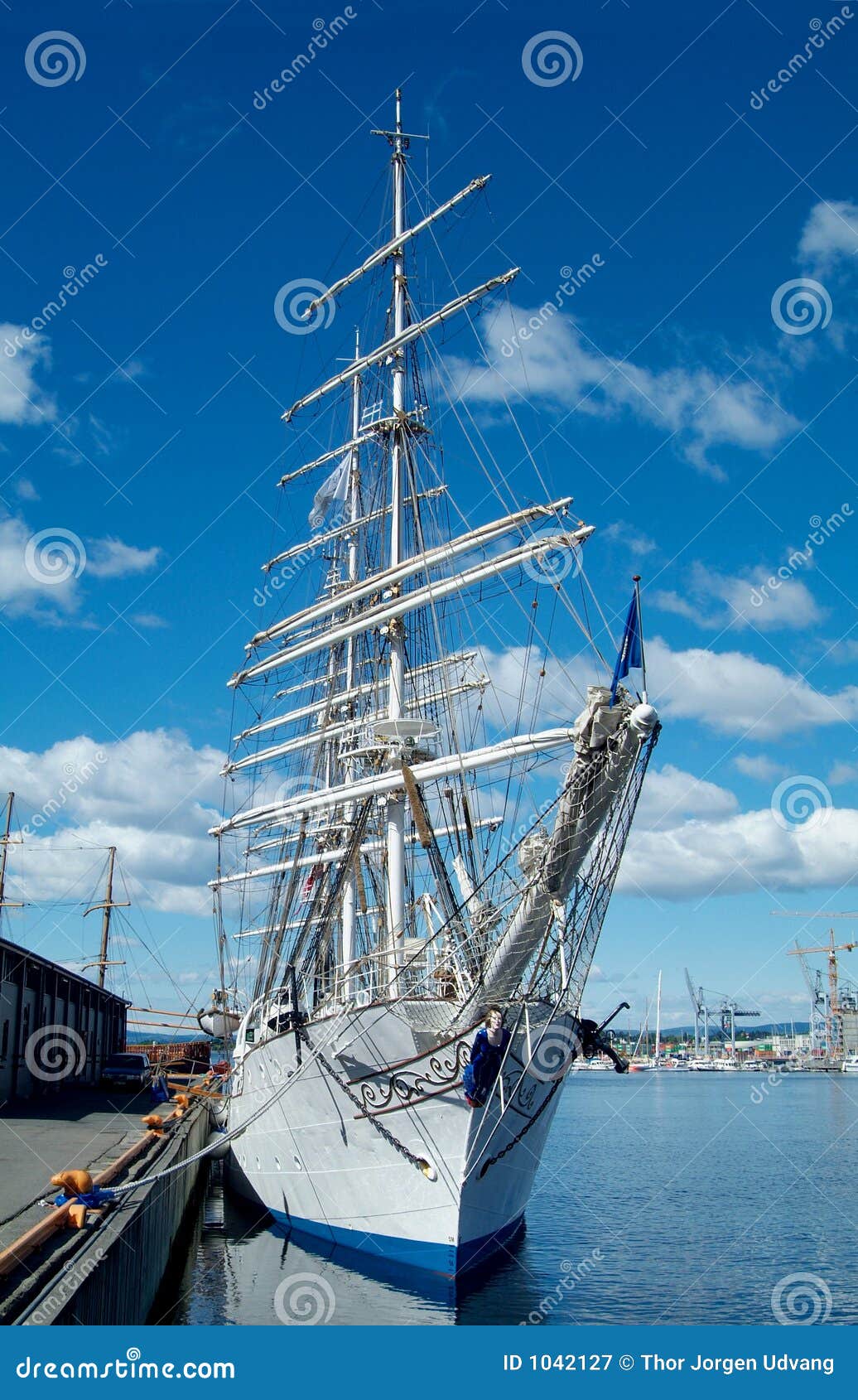 Square-rigger in Oslo stock image. Image of oslo, traditional - 1042127