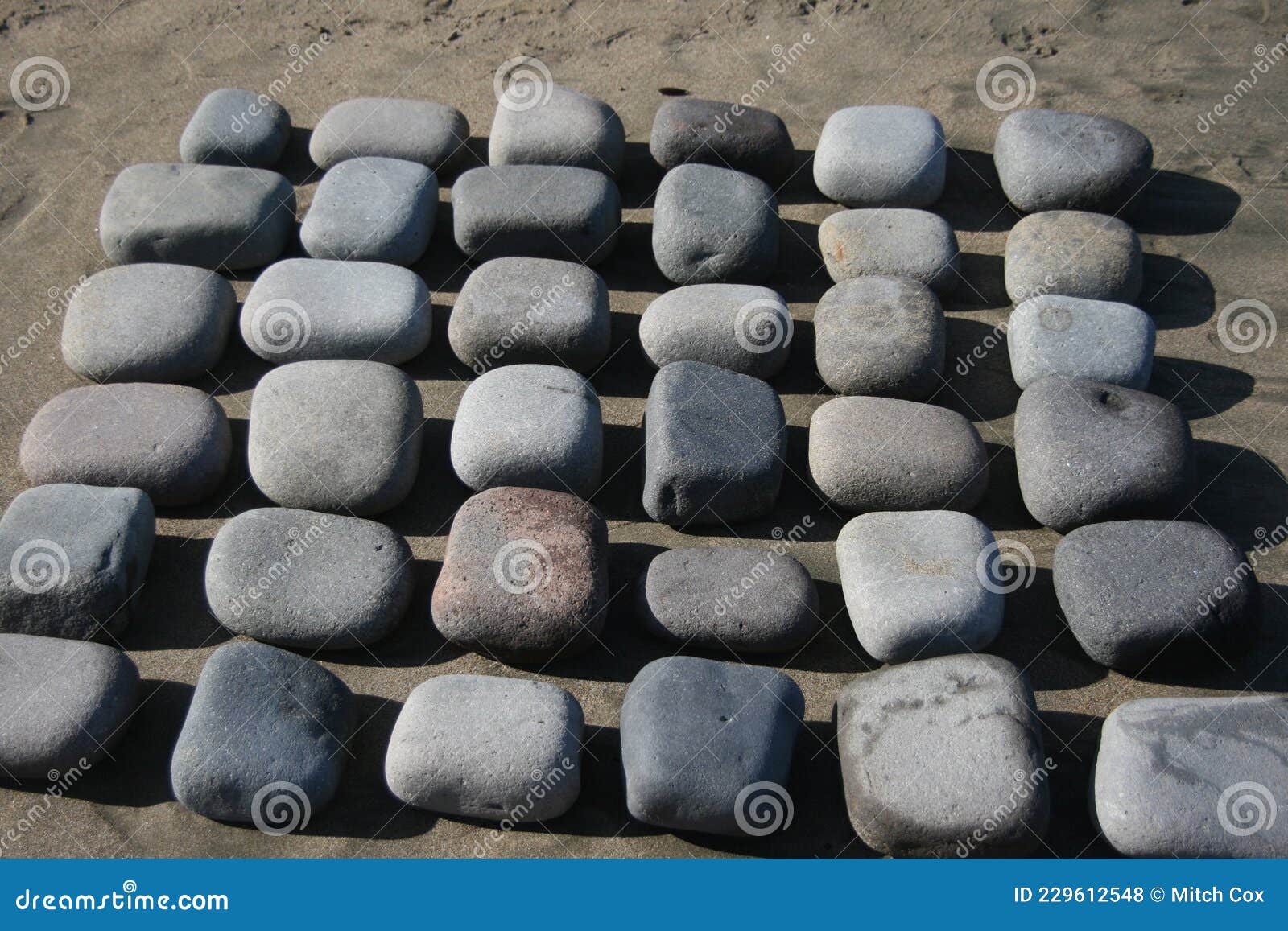 Square Rocks stock photo. Image of pattern, sand, cobblestone - 229612548