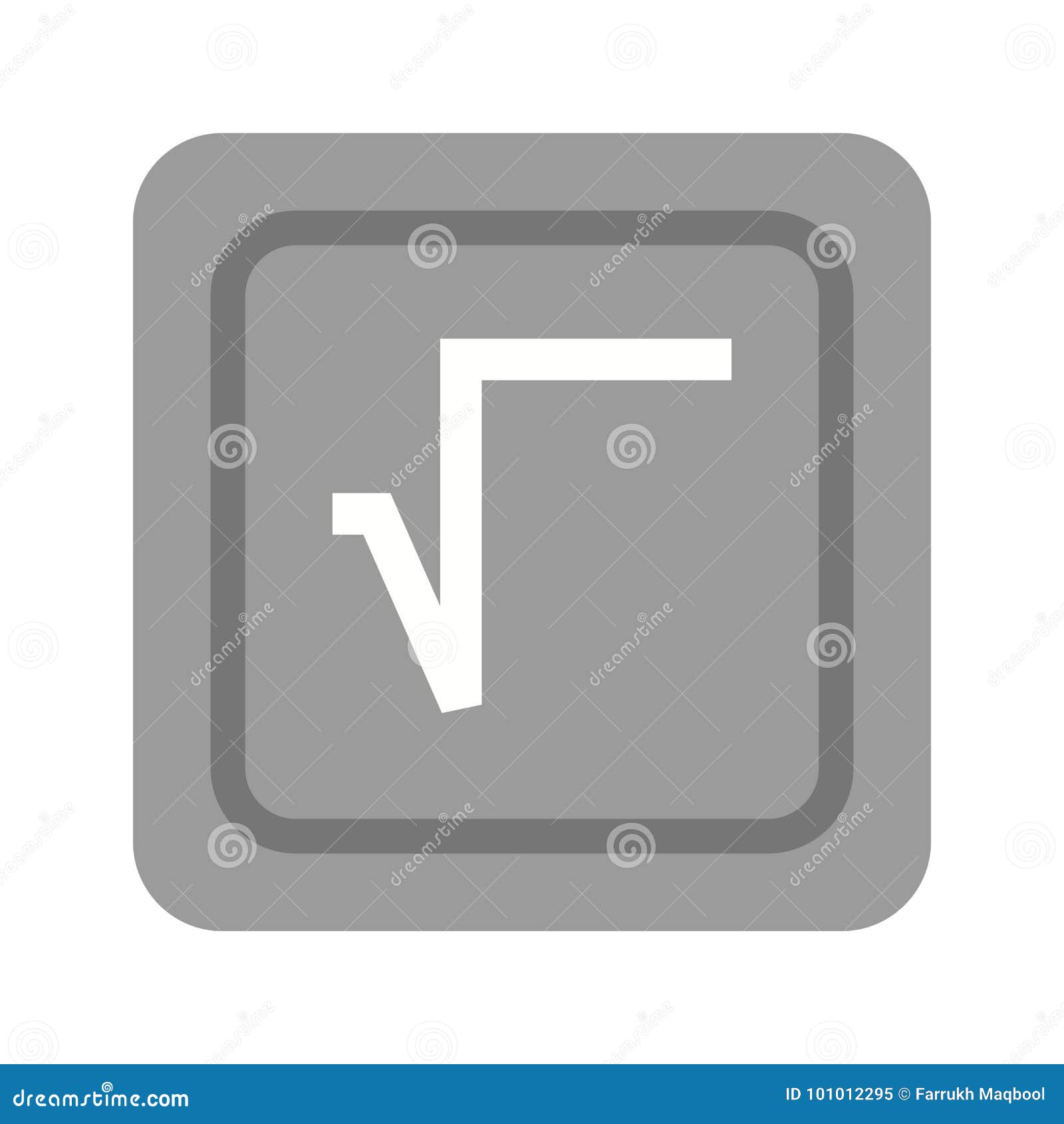 Square Root Symbol stock vector. Illustration of square - 101012295