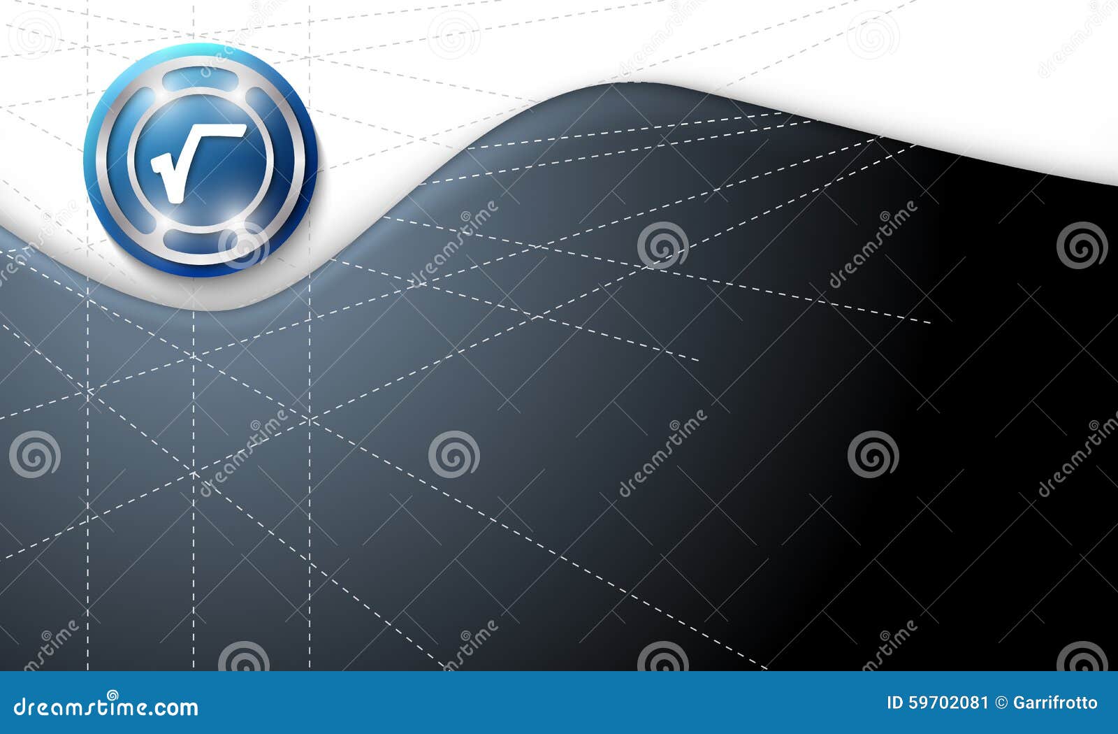 Square root symbol stock vector. Illustration of decor - 59702081