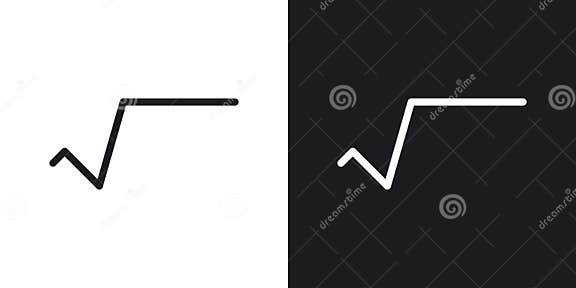 Square root icon stock vector. Illustration of formula - 341326997