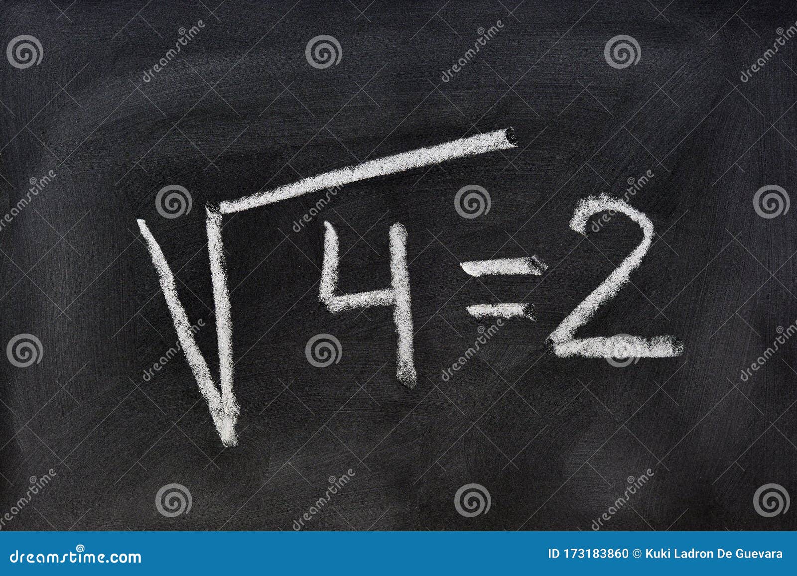 Square Root Written on a Blackboard Stock Photo - Image of isolated ...