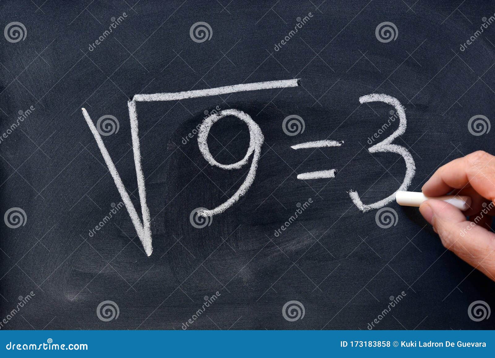 Square Root Written on a Blackboard Stock Photo - Image of close ...