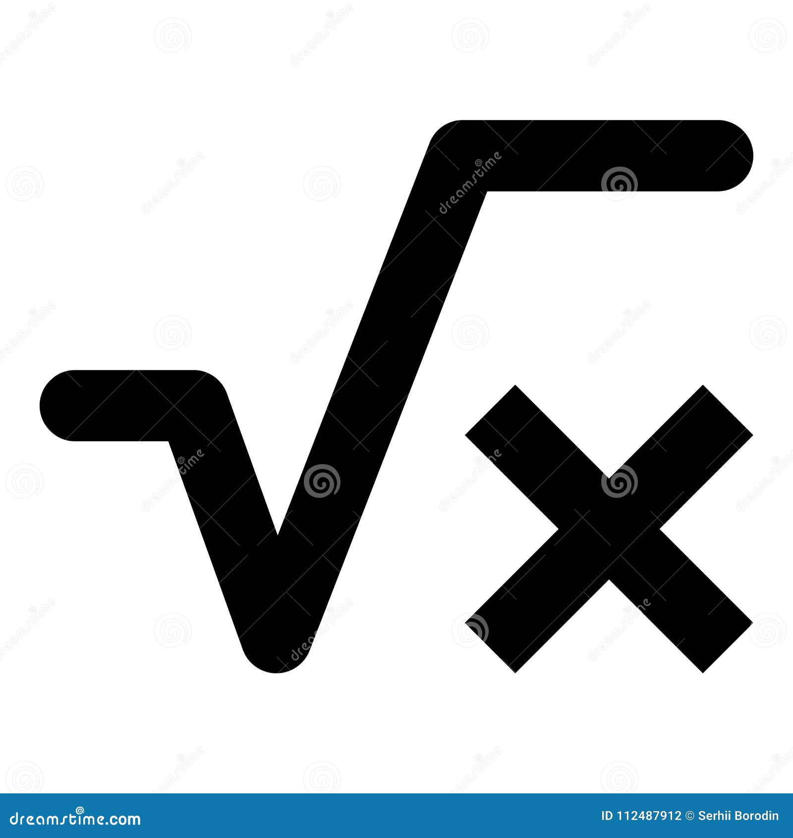 Square Root Sign Emoji Icon Illustration. Mathematic Vector Symbol ...