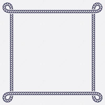 Square Rope Border Frame stock vector. Illustration of loop - 313484623