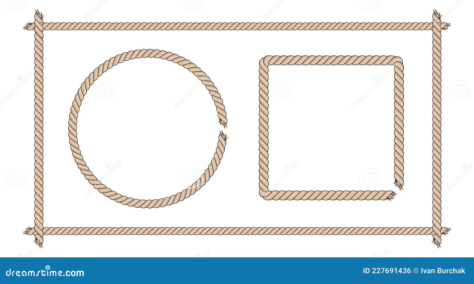 Square Rope Border