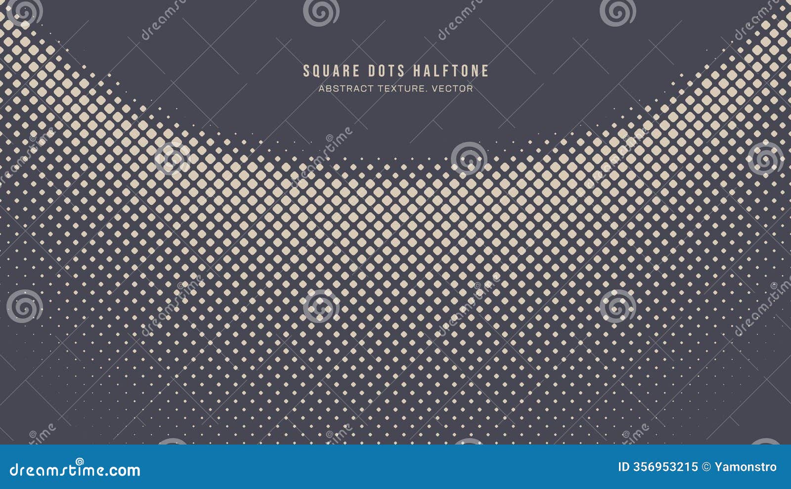 Square Rounded Dots Half Tone Pattern Semi Circle Border Vector ...