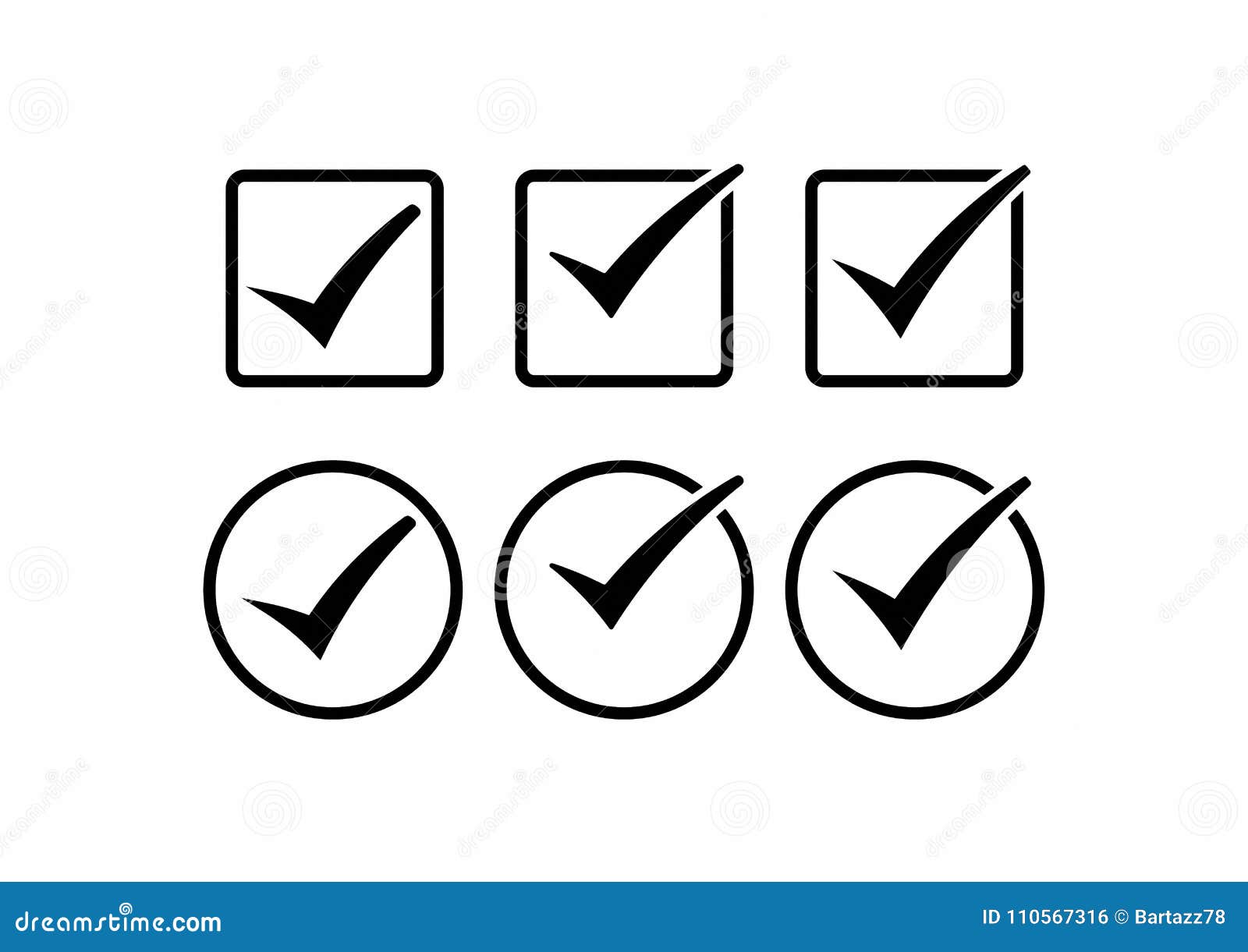 Vector Of Checkmark Icon On White Background | CartoonDealer.com #191489453