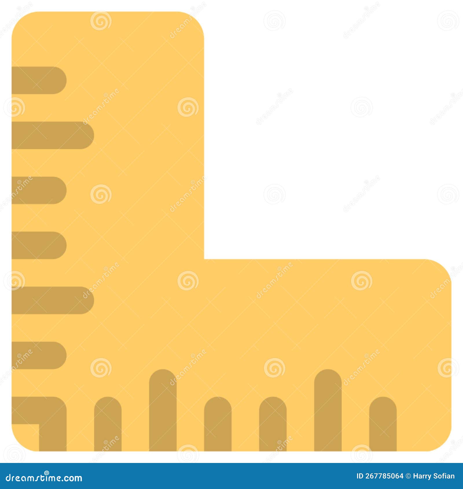 Square ruler illustration stock illustration. Illustration of ...