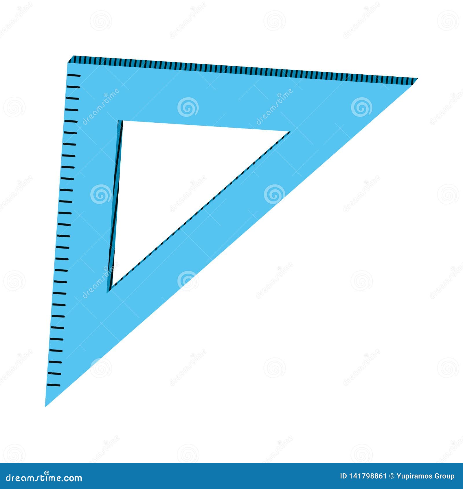 Square Ruler School Tool Education Stock Vector - Illustration of ruler ...