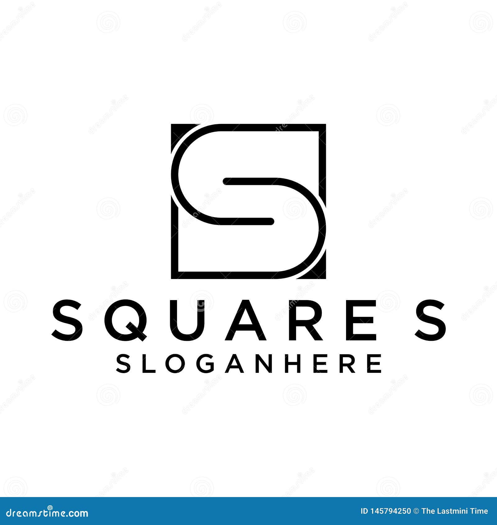 Square S logo concept stock vector. Illustration of modern - 145794250
