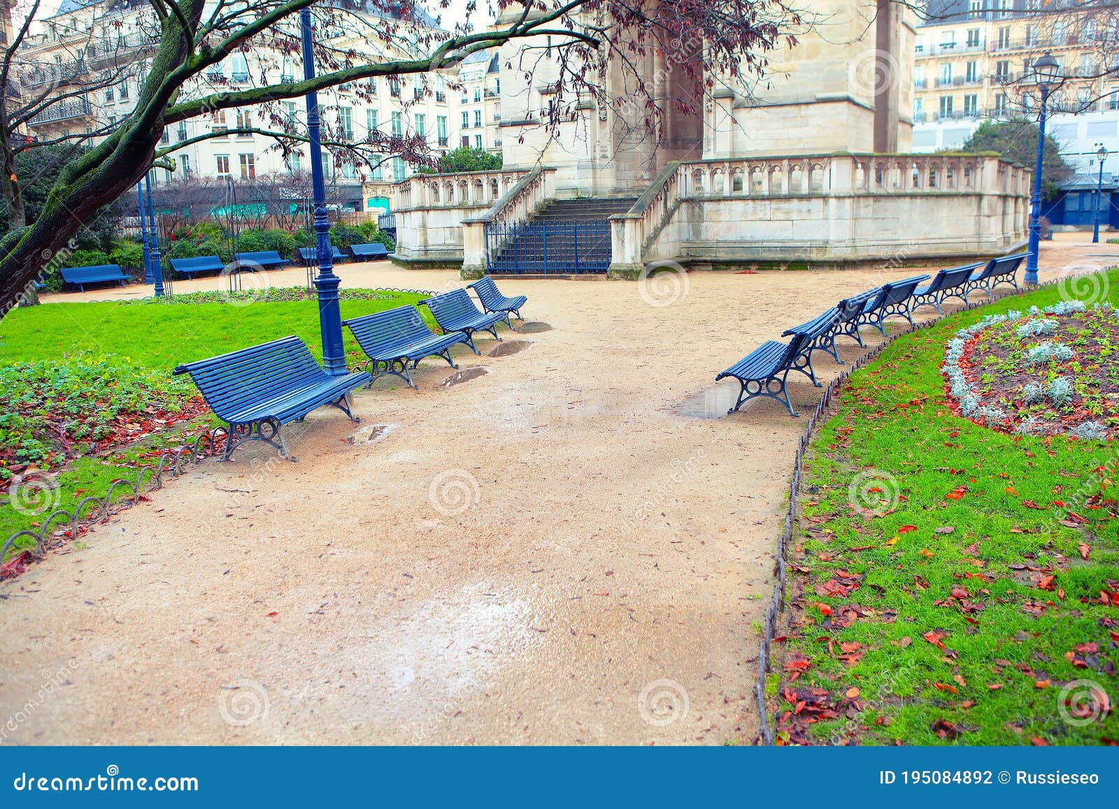 Square of Saint-Jacques Tower Stock Photo - Image of french, landmark ...
